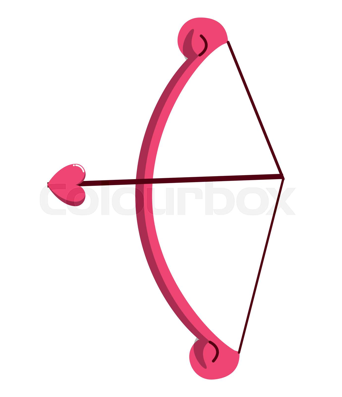 Cupid arch and arrow | Stock vector | Colourbox