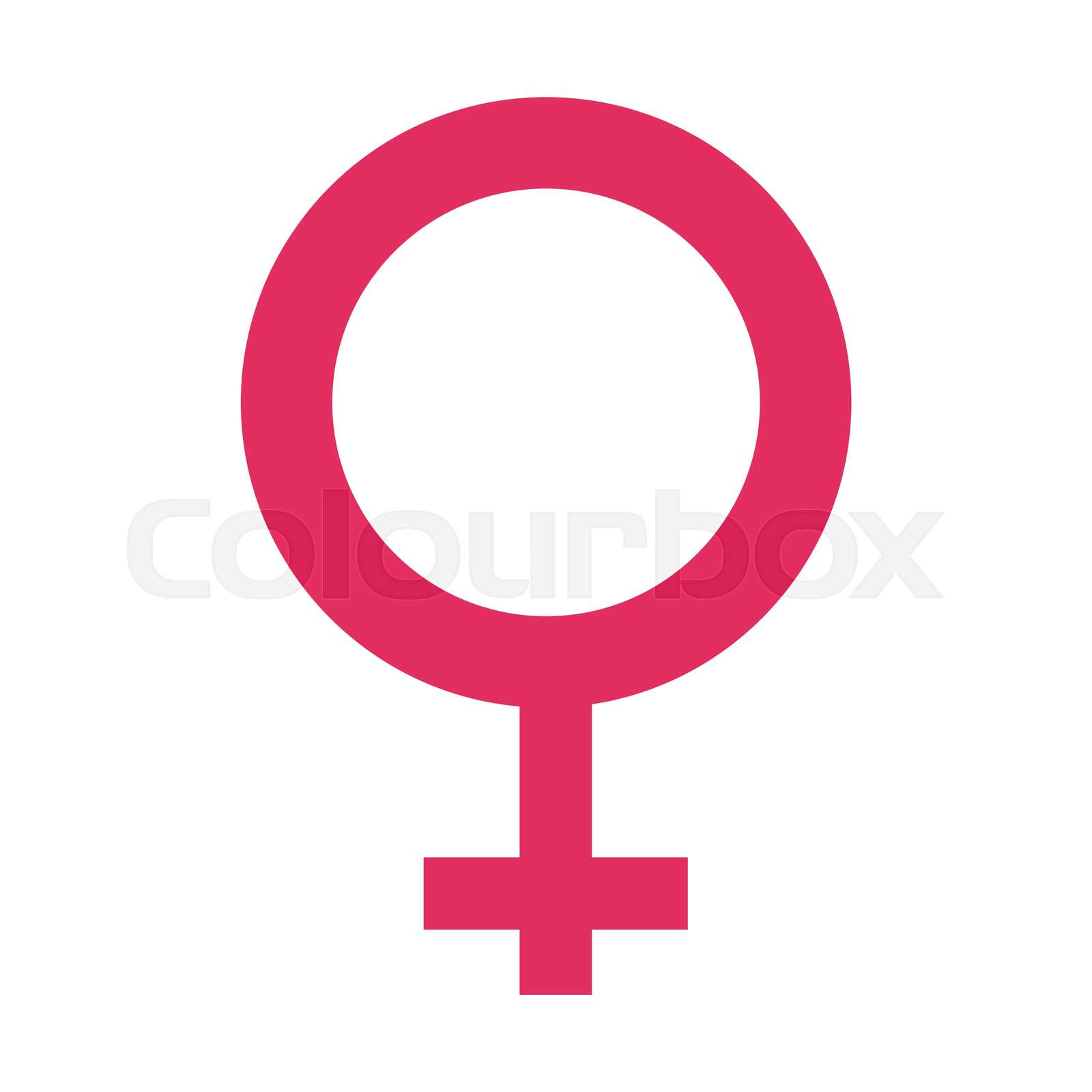 Female gender symbol | Stock vector | Colourbox