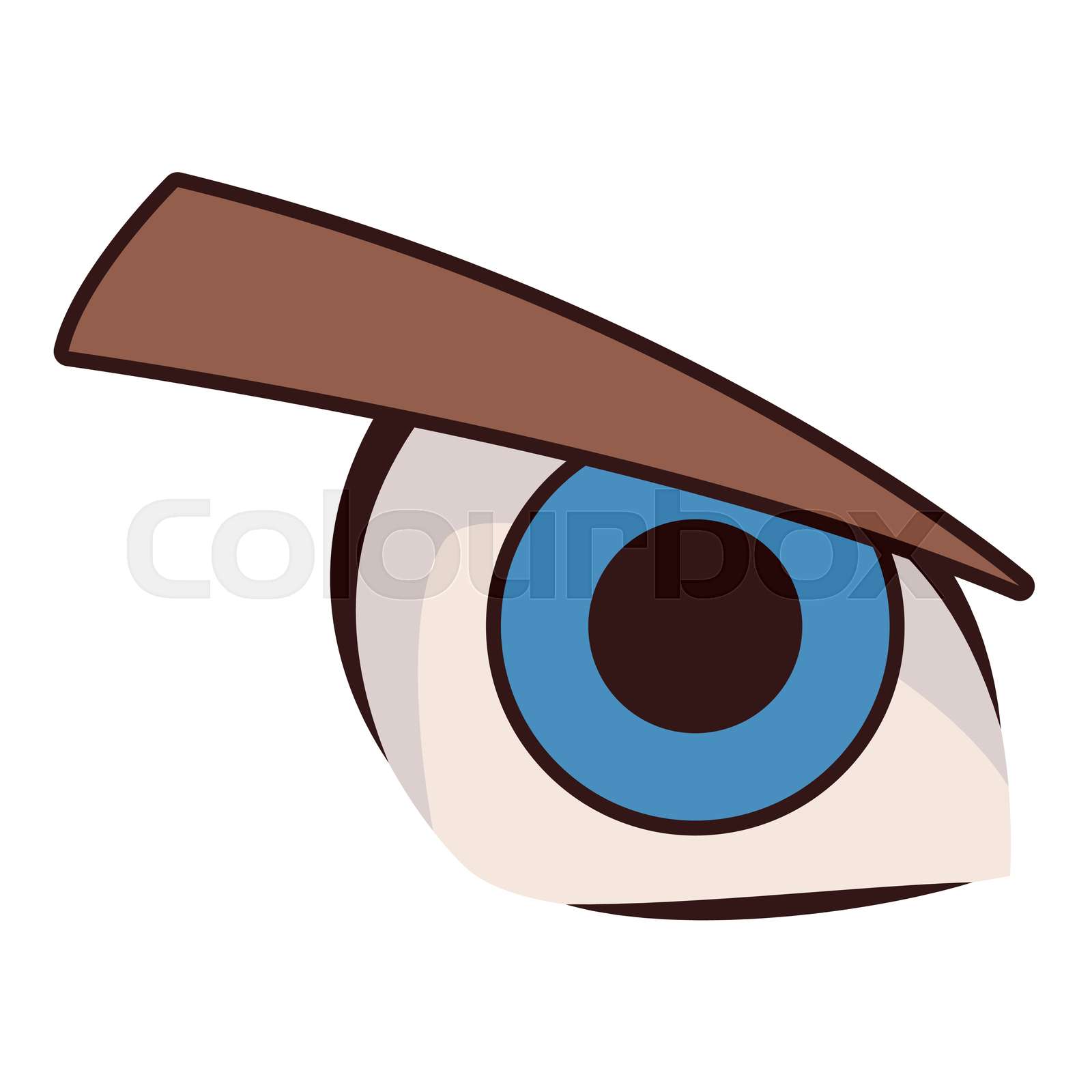 Men eye cartoon | Stock vector | Colourbox