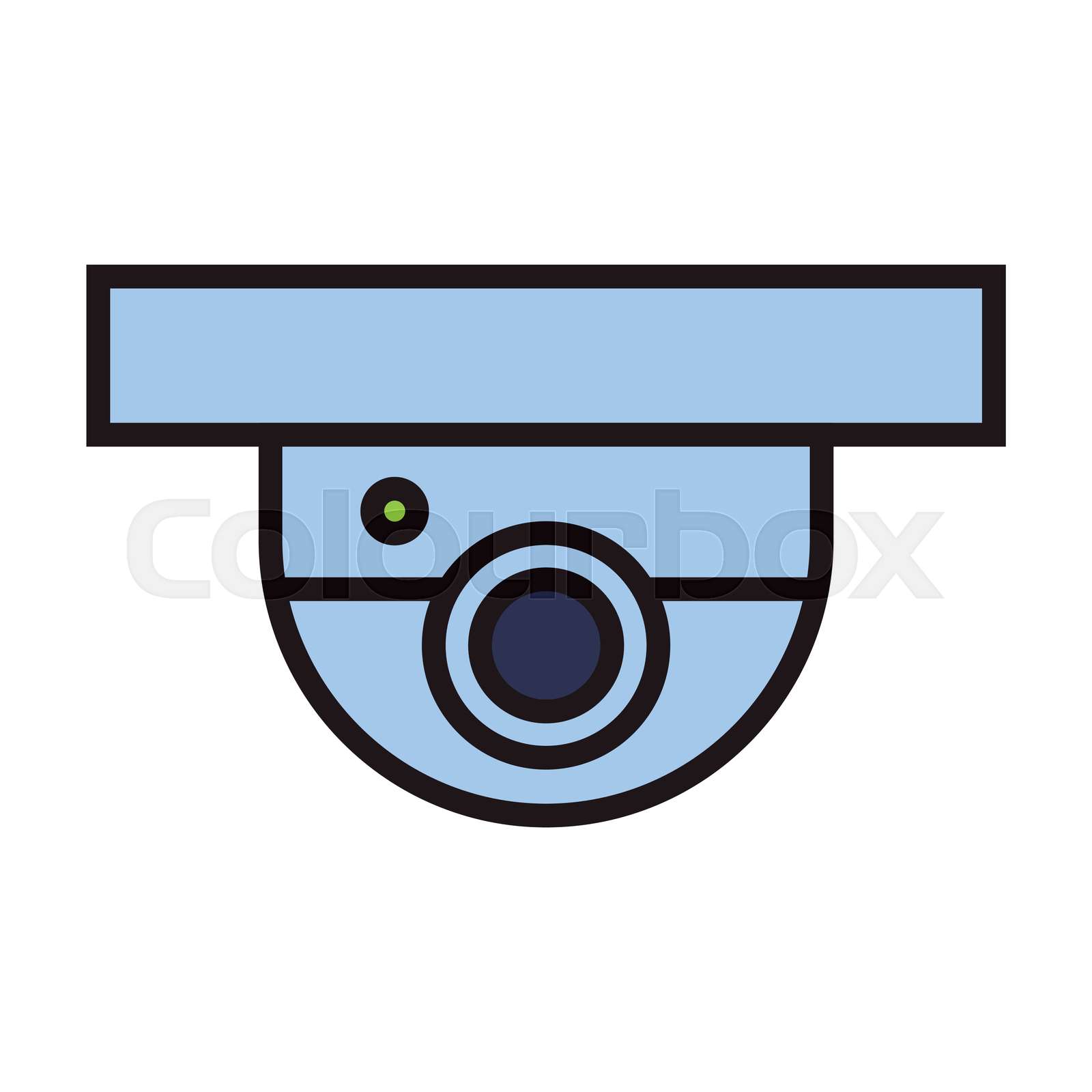 Surveillance camera symbol | Stock vector | Colourbox