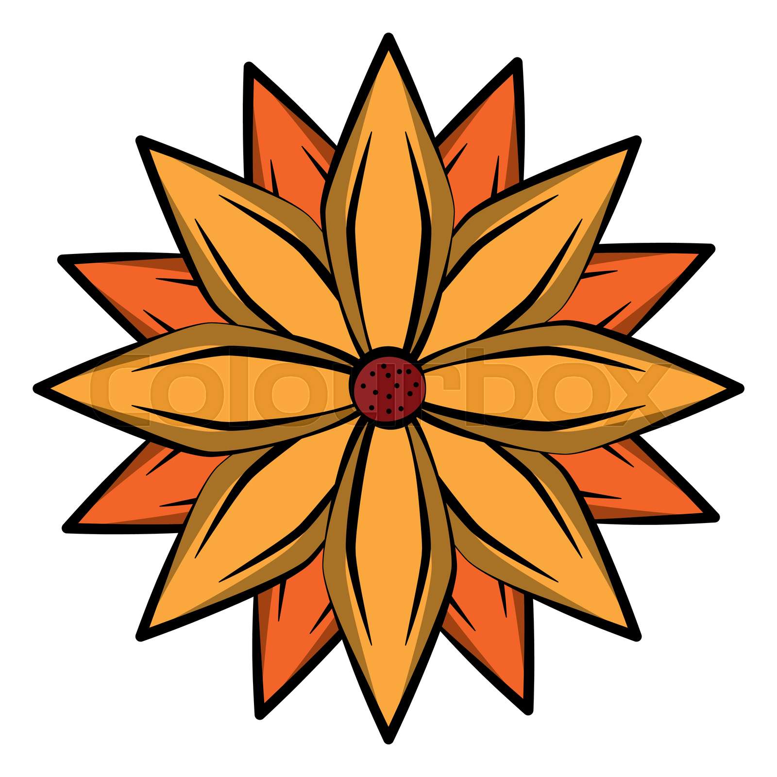 Flower petals cartoon | Stock vector | Colourbox