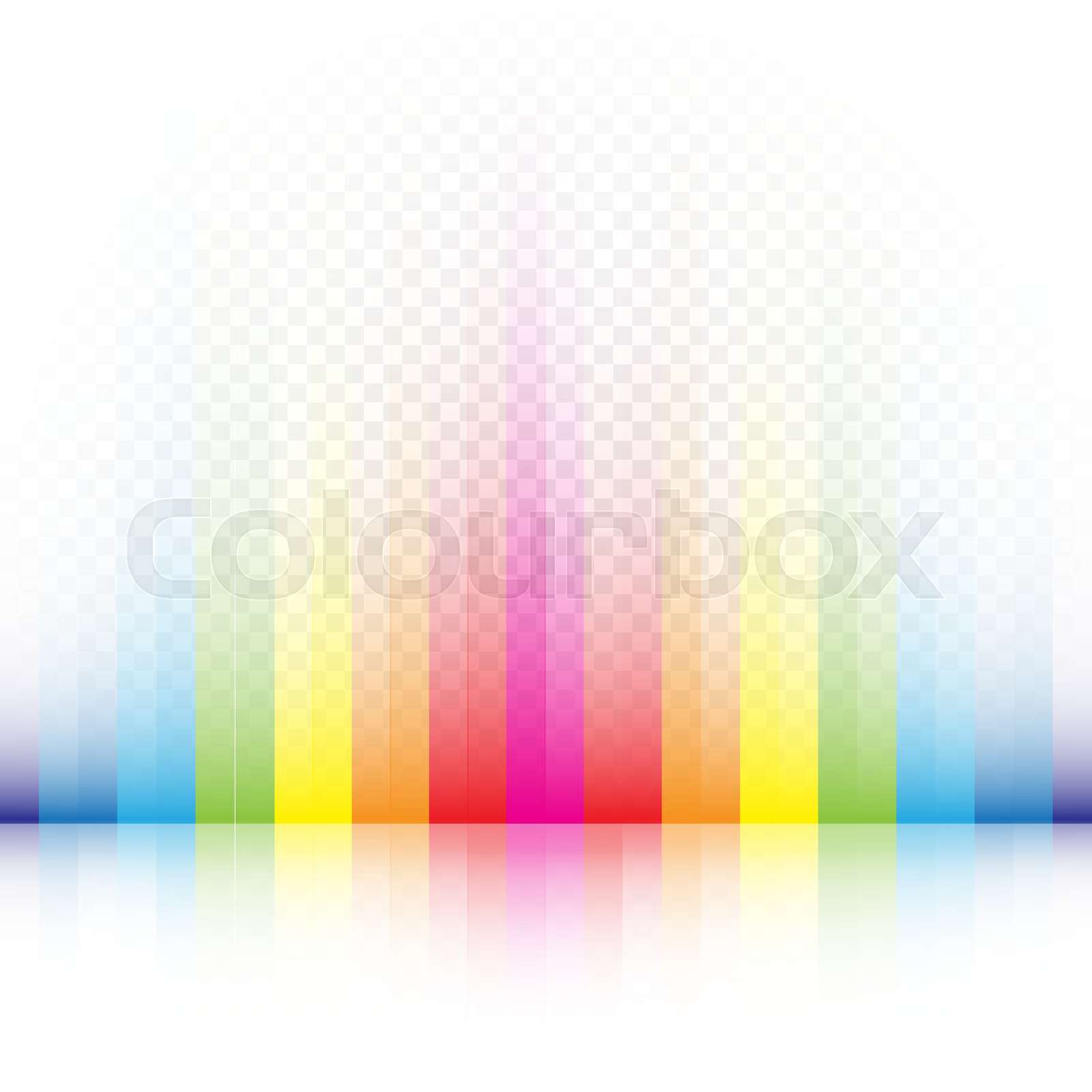 rainbow striped colors template | Stock vector | Colourbox