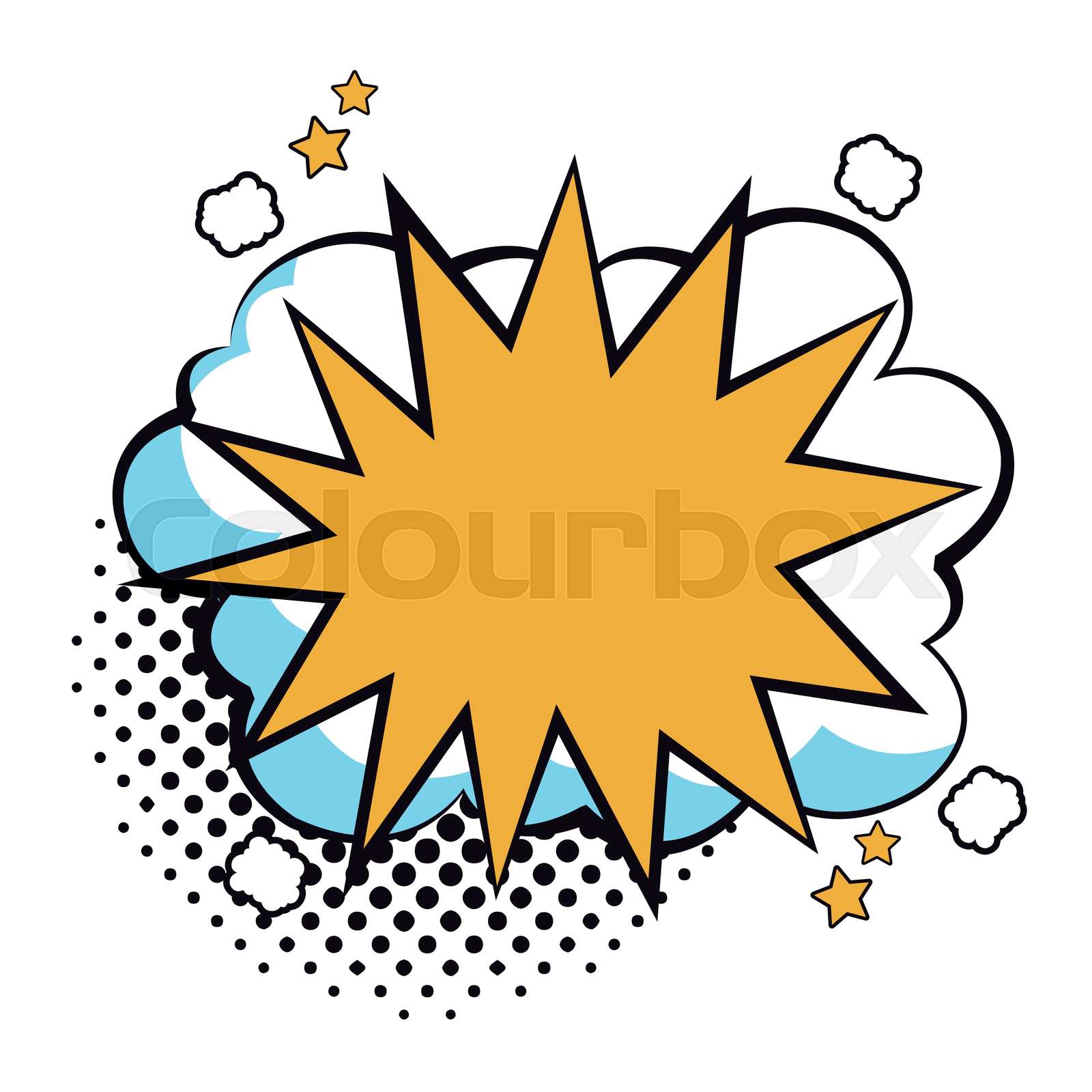 Pop art bubble | Stock vector | Colourbox