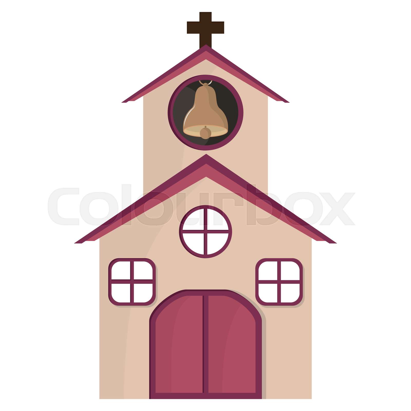 Chruch building cartoon | Stock vector | Colourbox