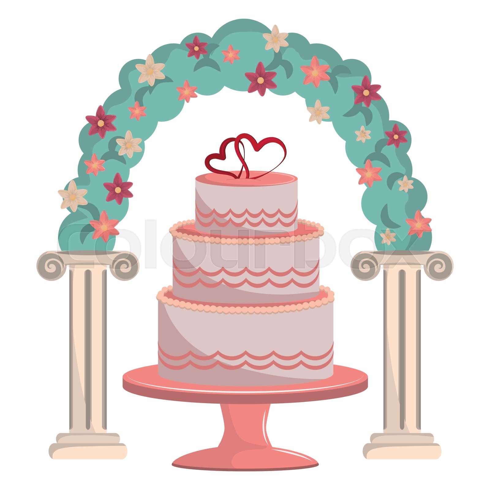 Wedding celebration cartoons | Stock vector | Colourbox