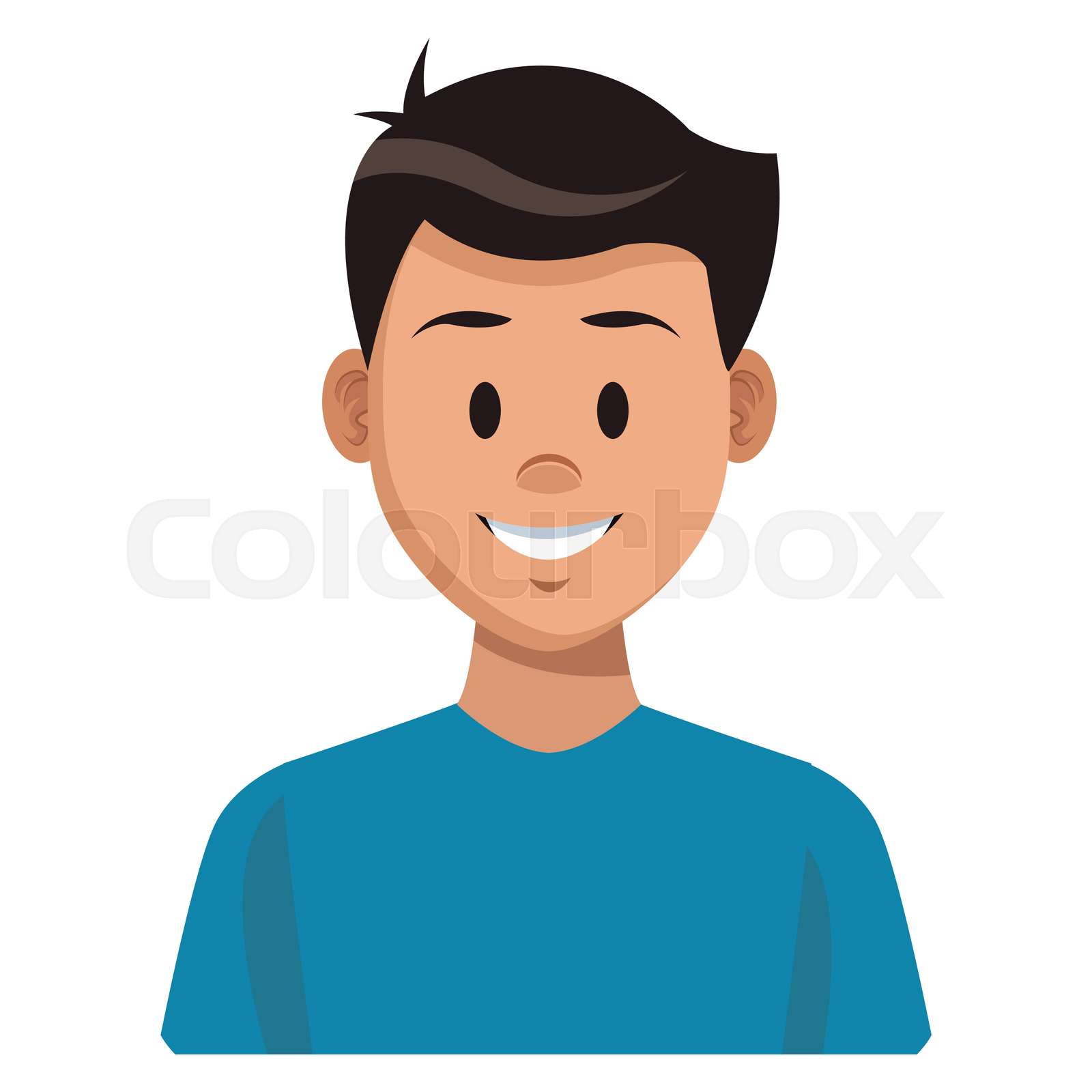 Man profile cartoon | Stock vector | Colourbox