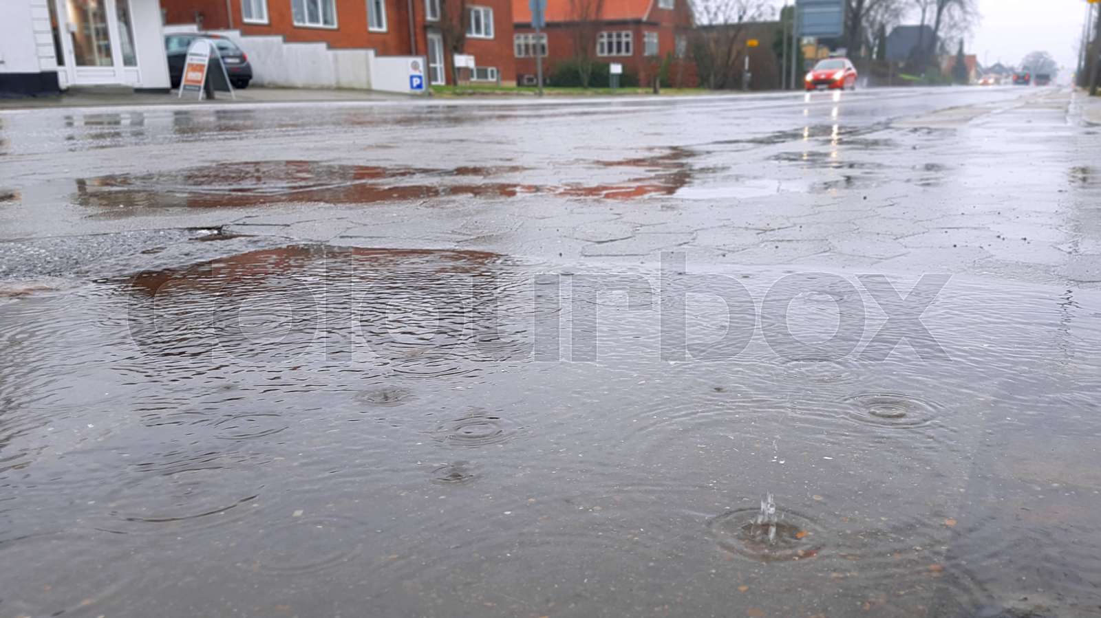 regn, regentropfen, efterår | Stock Bild | Colourbox