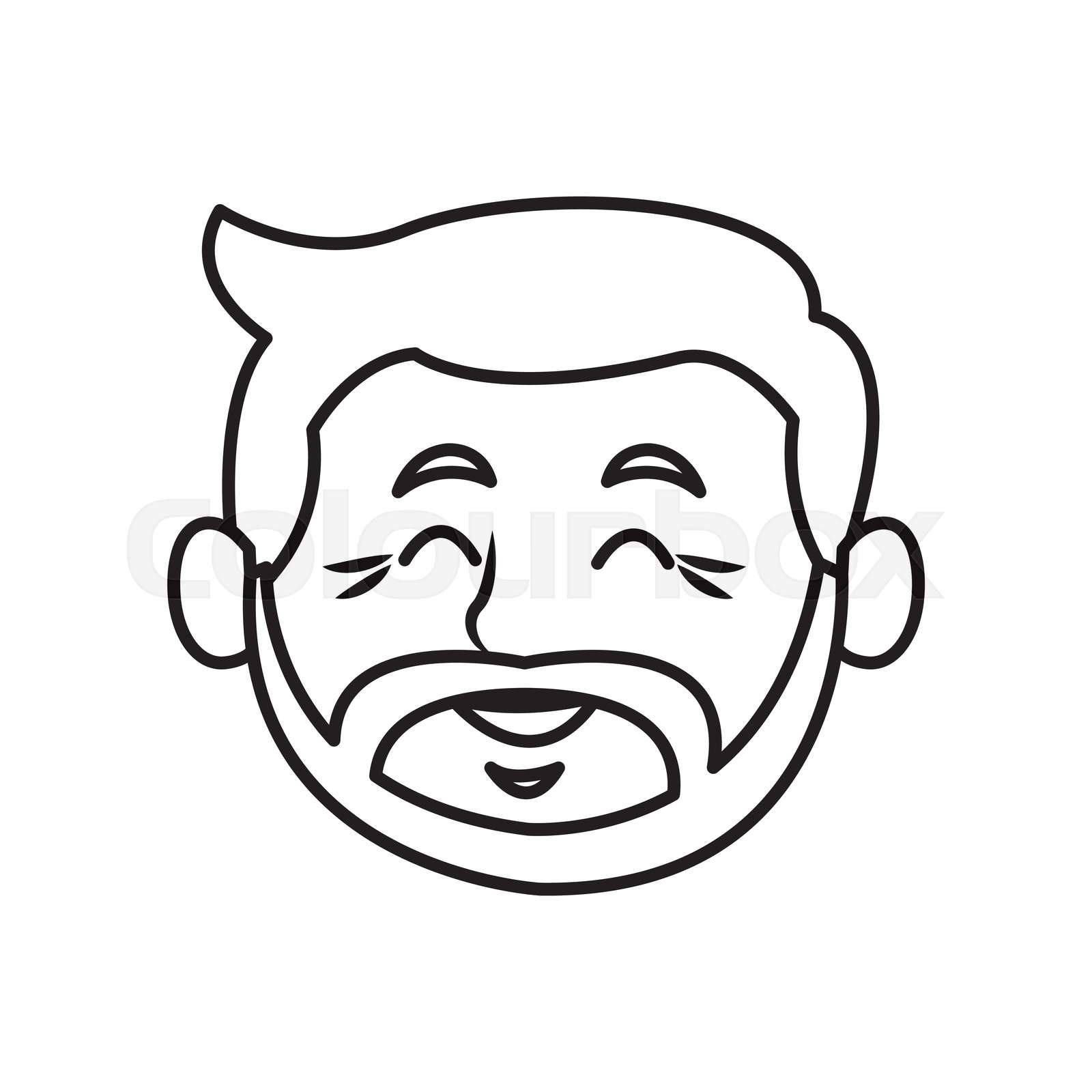 Cartoon Grandpa Face