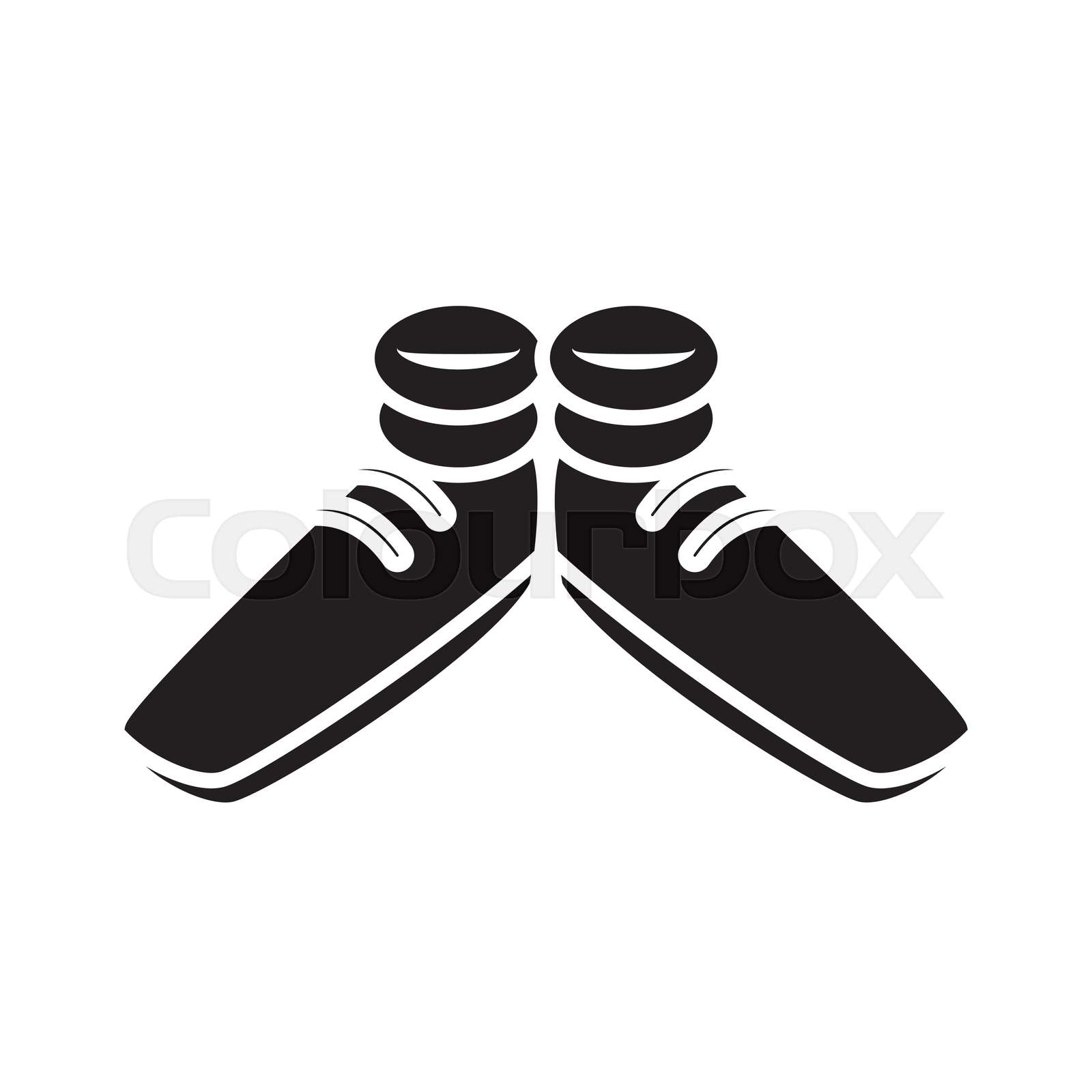 Funny shoes cartoon | Stock vector | Colourbox