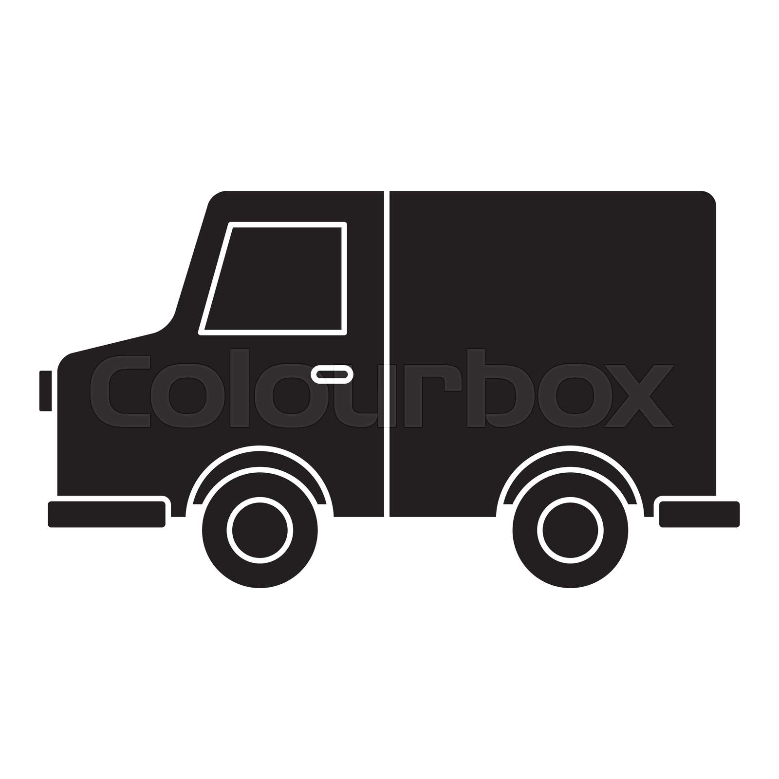 Van vehicle symbol | Stock vector | Colourbox