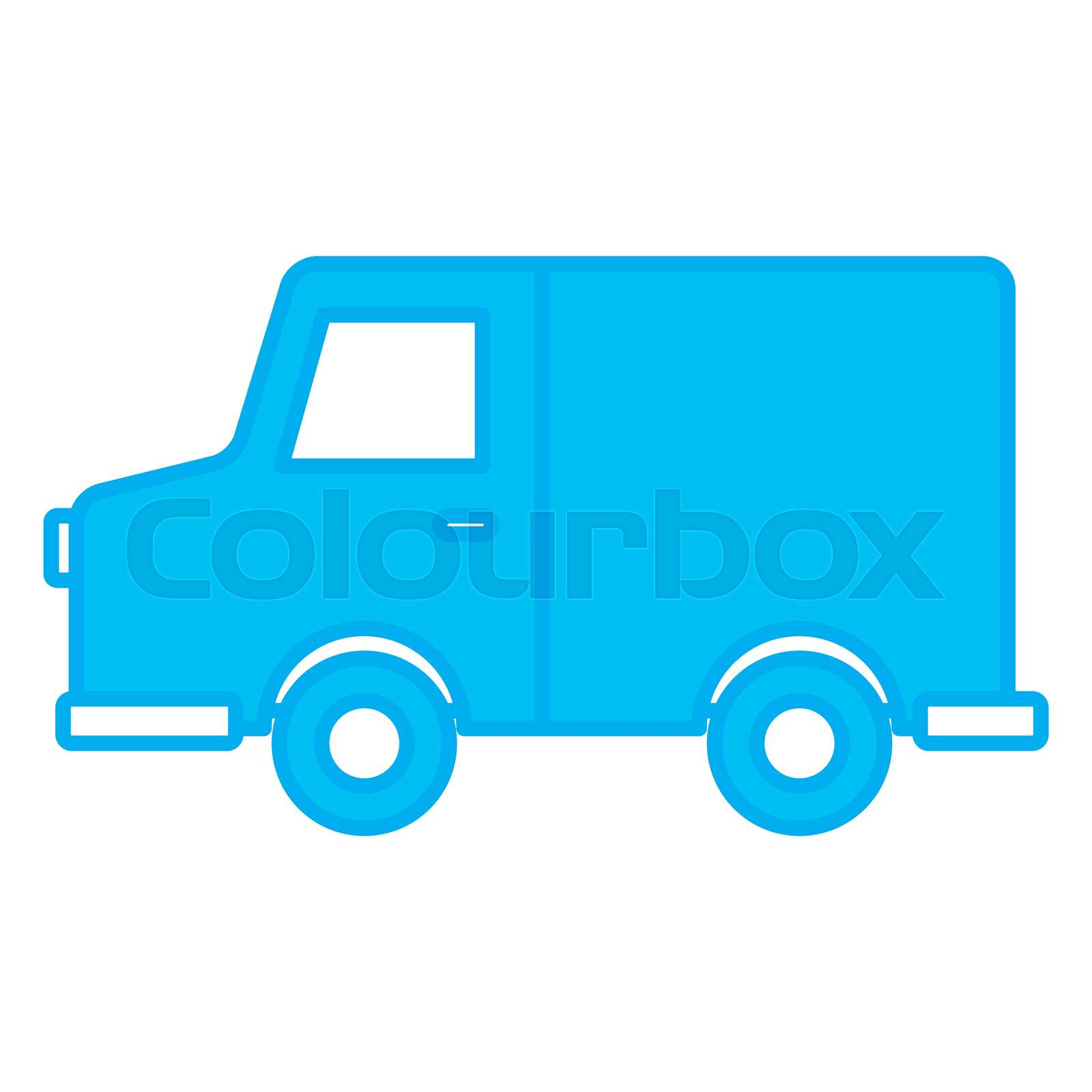 Van vehicle symbol | Stock vector | Colourbox