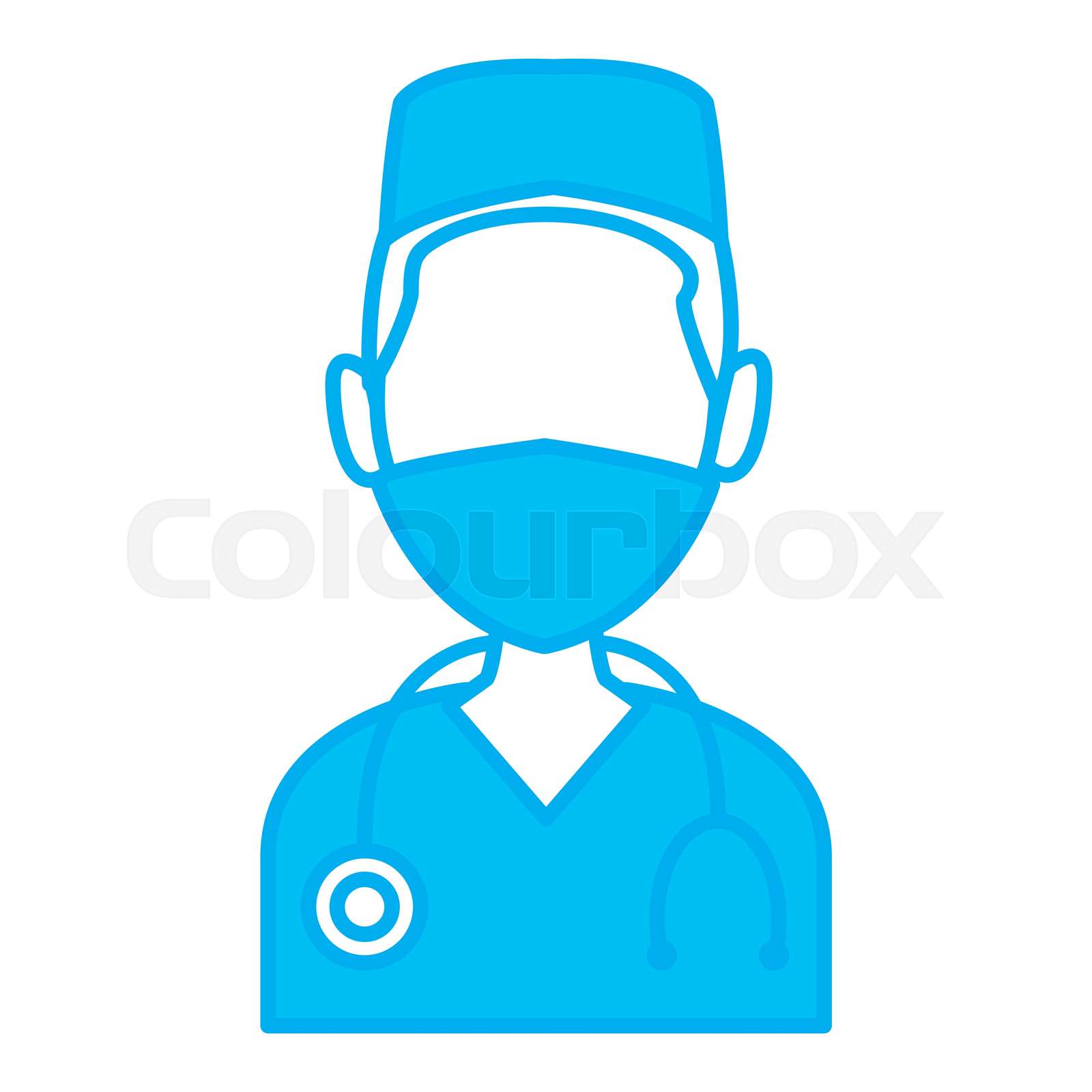 Doctor avatar profile | Stock vector | Colourbox
