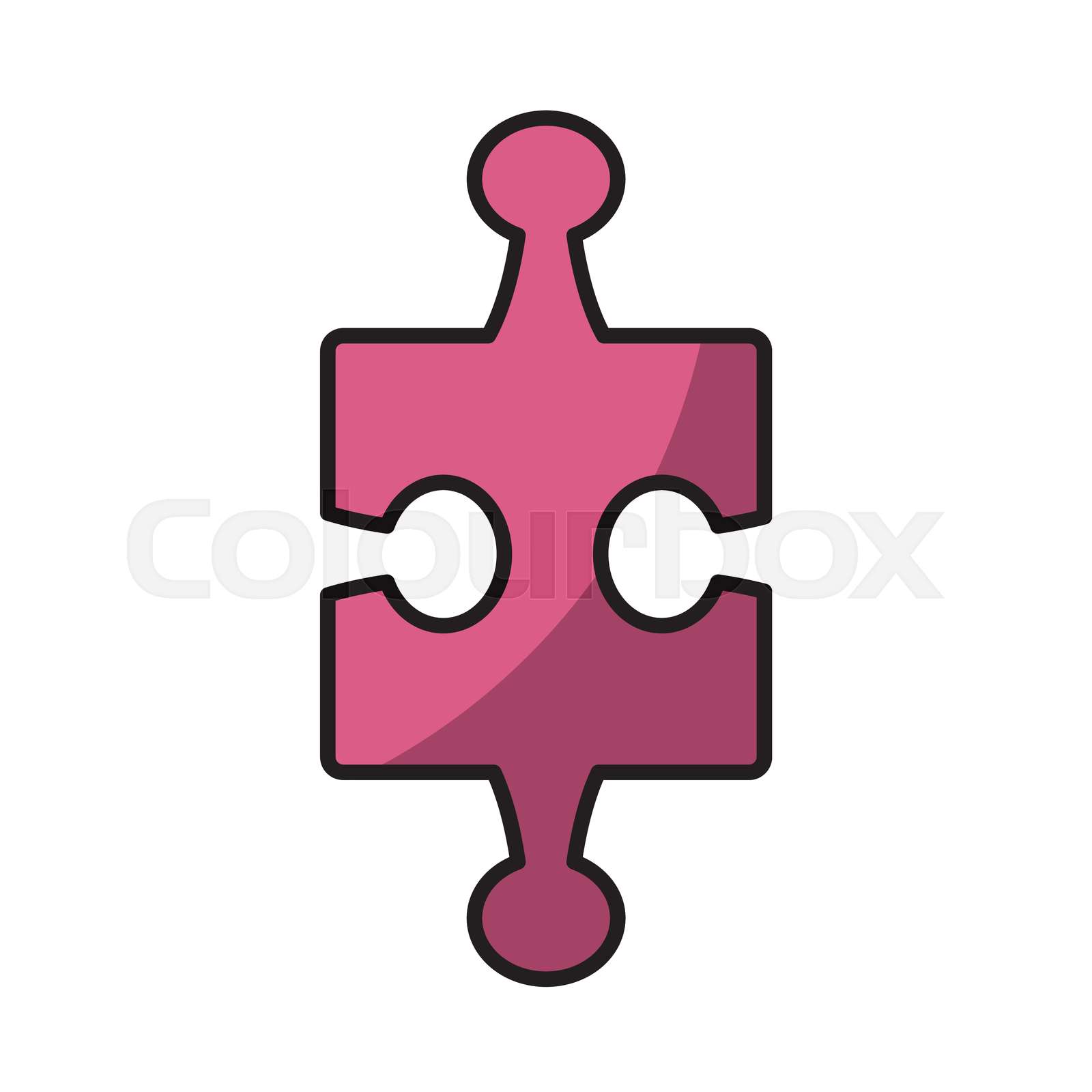 Puzzle piece symbol | Stock vector | Colourbox