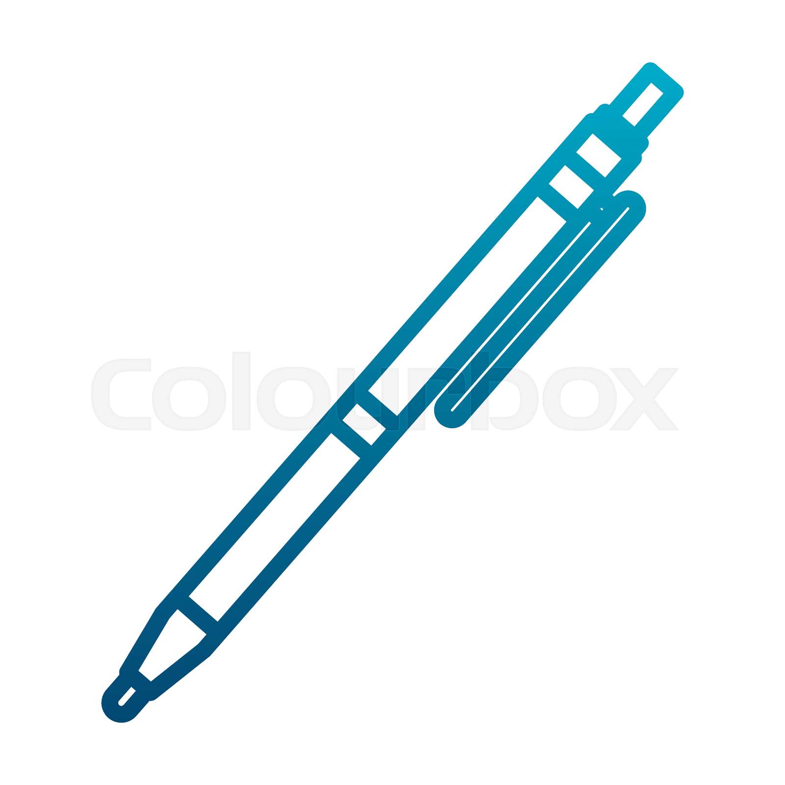 Ballpoint pen isolated | Stock vector | Colourbox