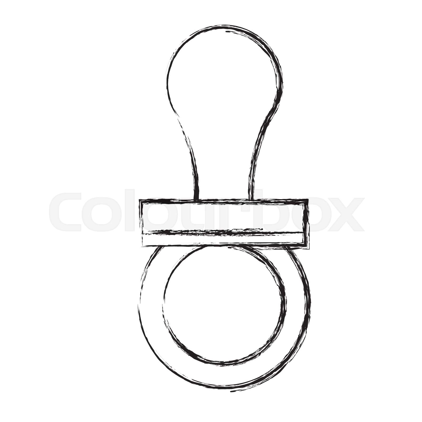 Baby sucker isolated | Stock vector | Colourbox