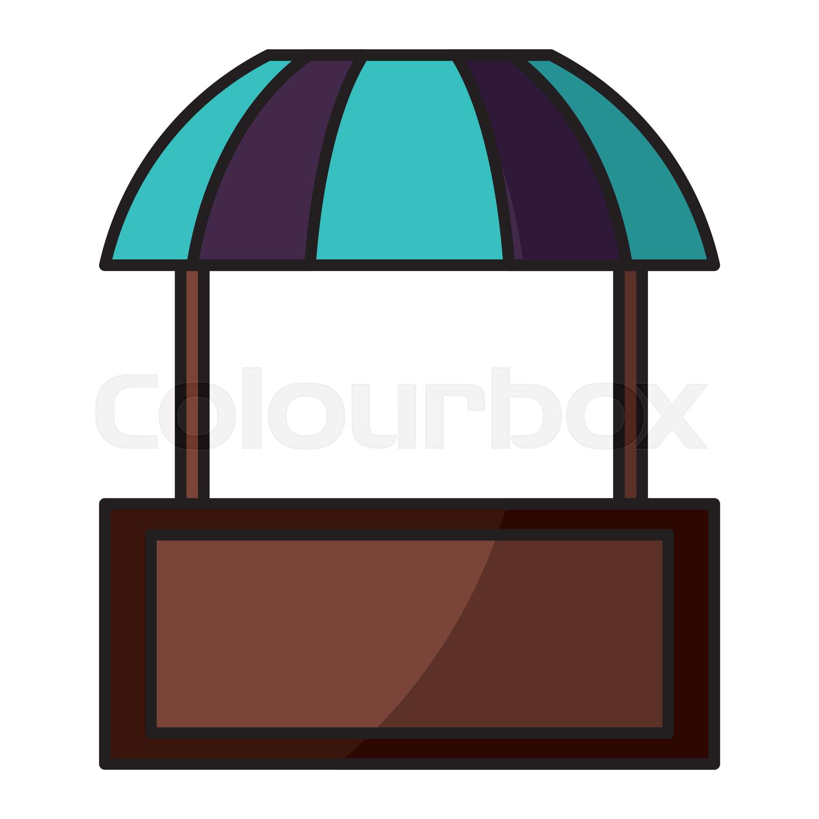 Market stall symbol | Stock vector | Colourbox