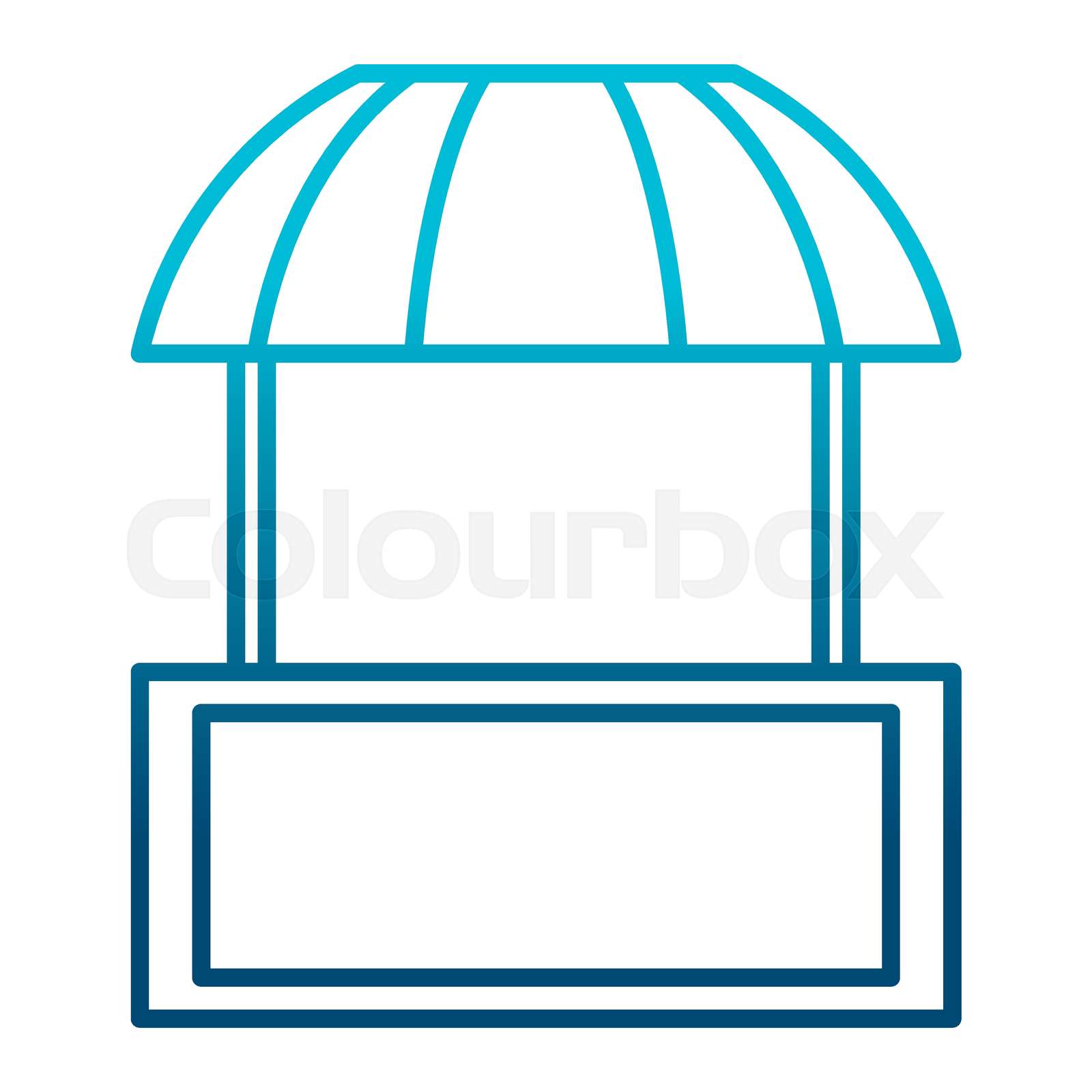 Market stall symbol | Stock vector | Colourbox