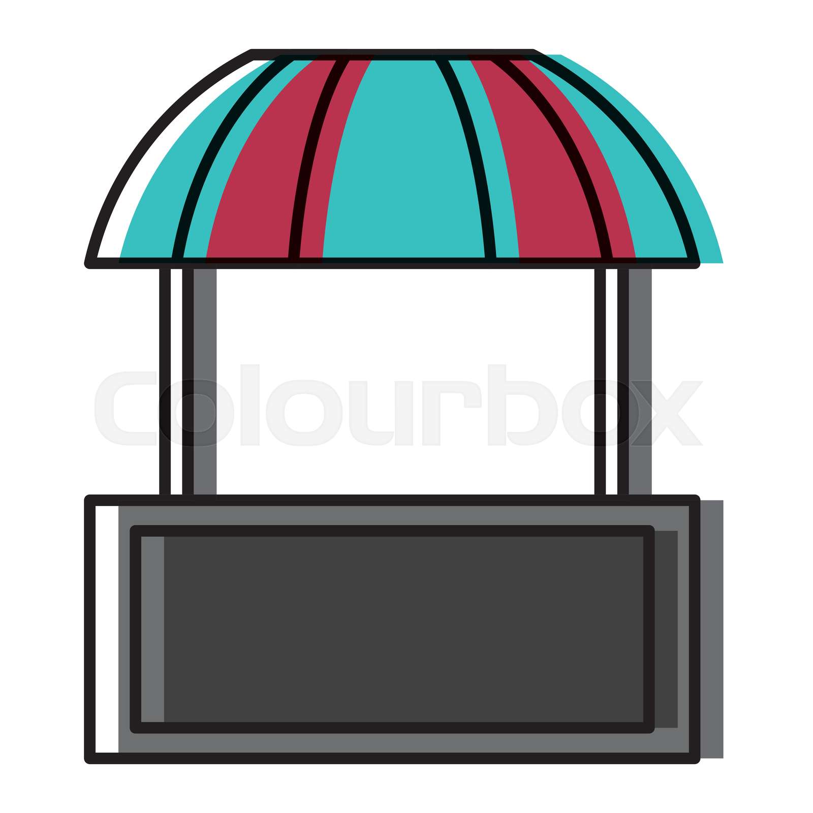 Market stall symbol | Stock vector | Colourbox