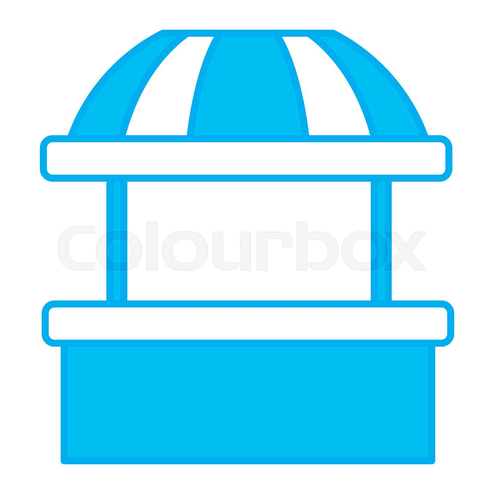 Market stall symbol | Stock vector | Colourbox