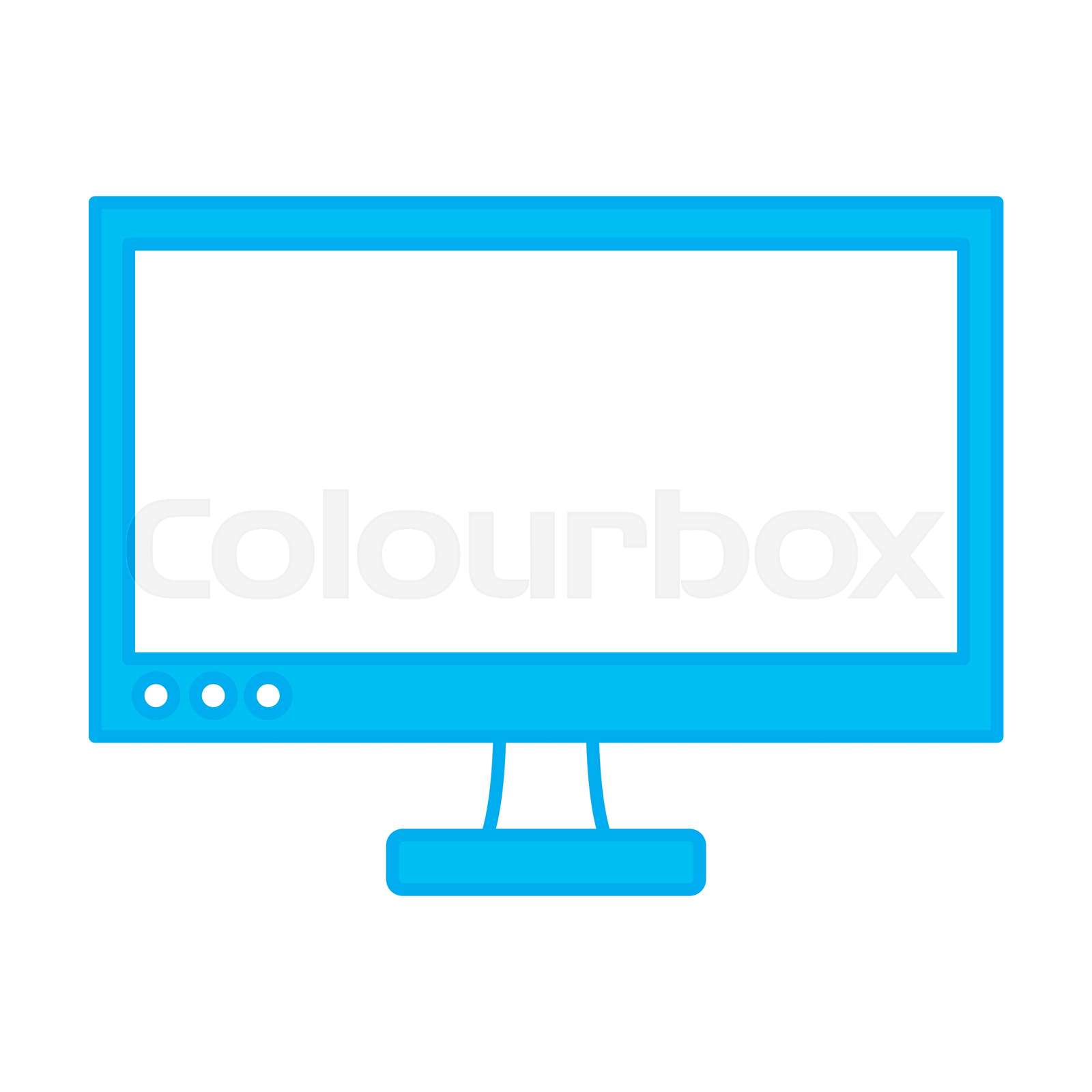 Pc monitor screen | Stock vector | Colourbox