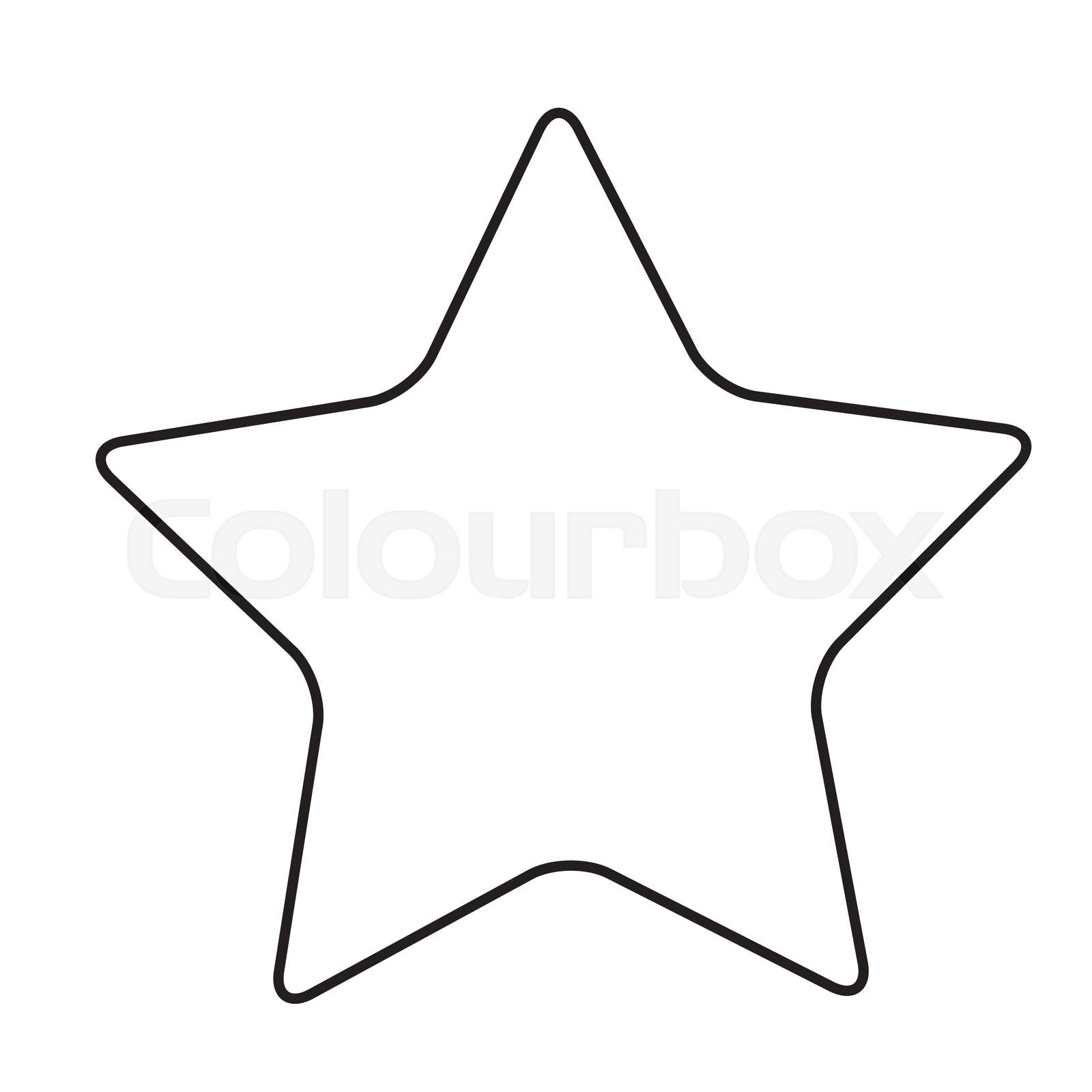 Star shape symbol | Stock vector | Colourbox