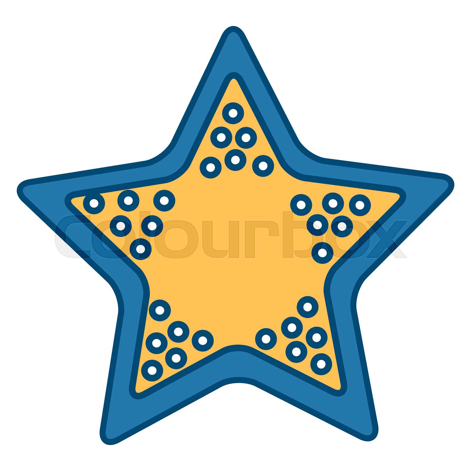 Star shape symbol | Stock vector | Colourbox