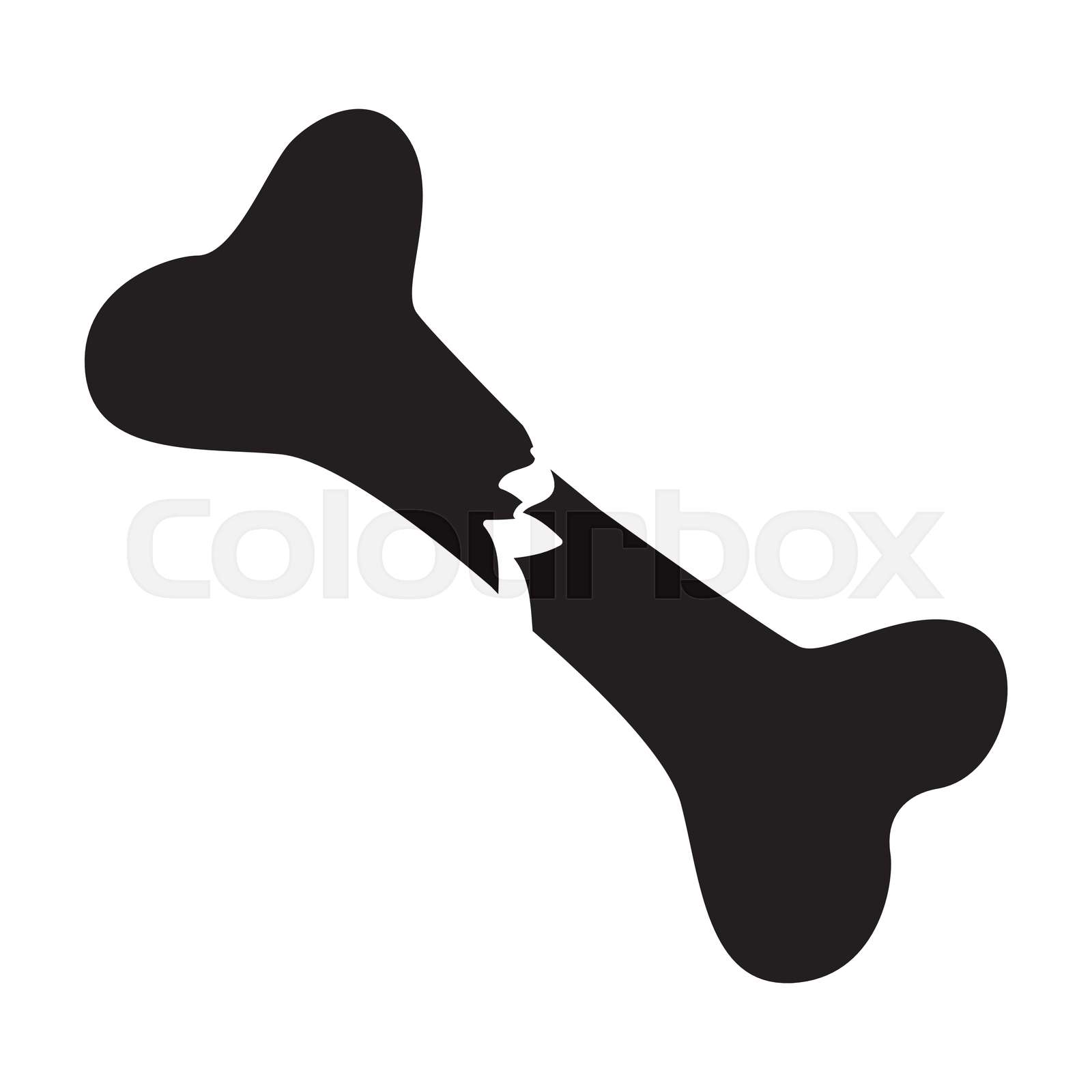 Broken bone symbol | Stock vector | Colourbox