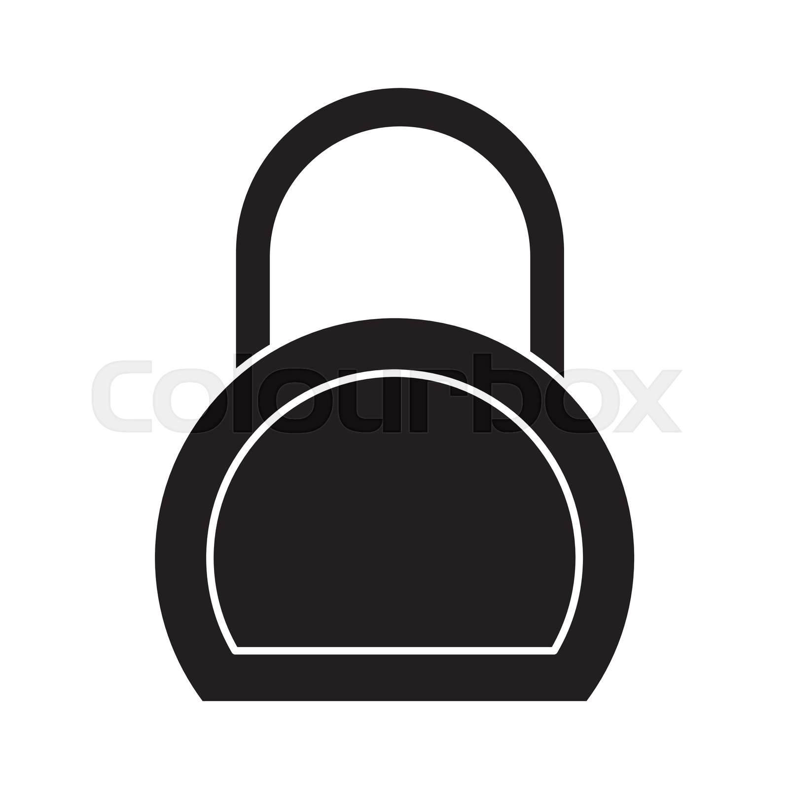 Womens handbag symbol | Stock vector | Colourbox