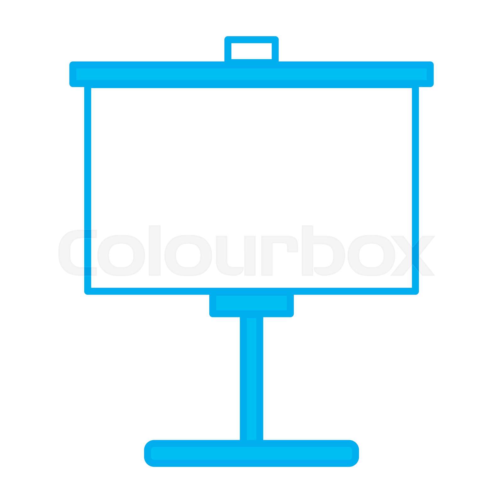 portable whiteboard symbol | Stock vector | Colourbox