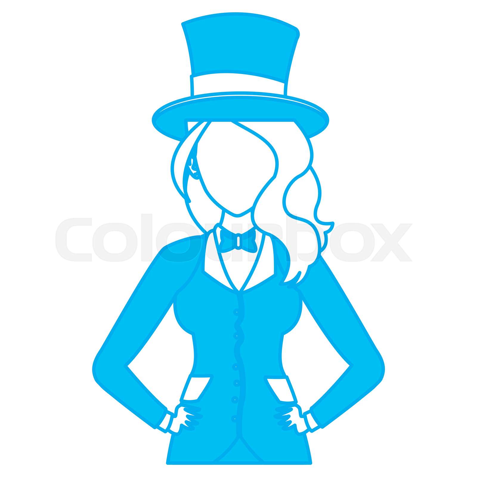 Beautiful magician woman cartoon | Stock vector | Colourbox