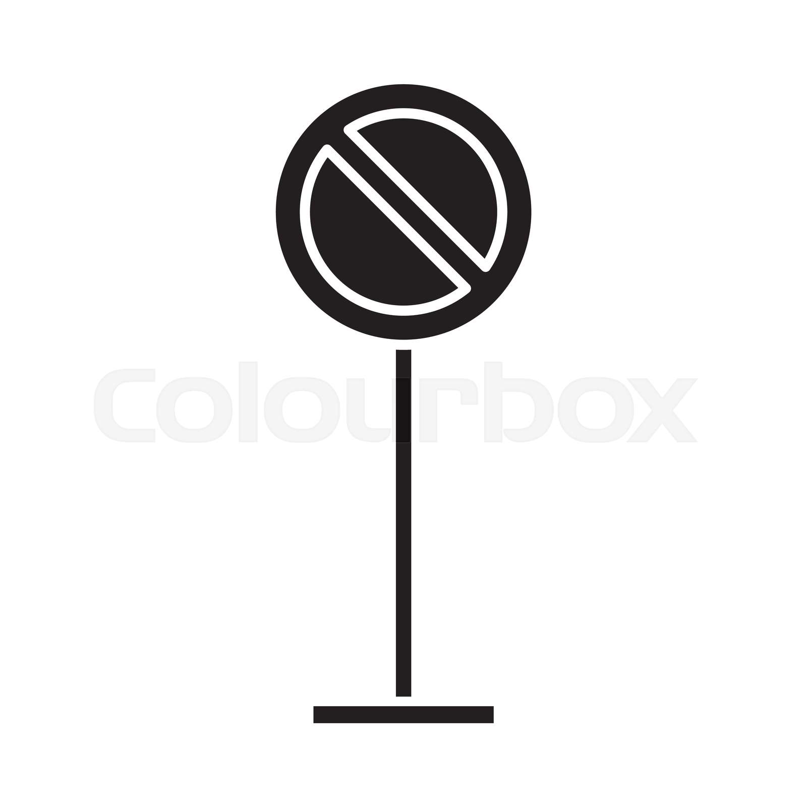 Prohibited road sign | Stock vector | Colourbox