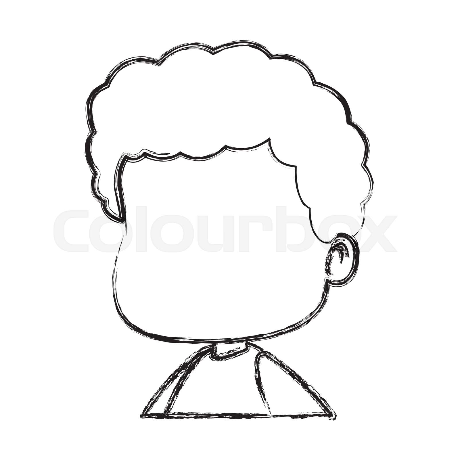 Faceless boy cartoon | Stock vector | Colourbox