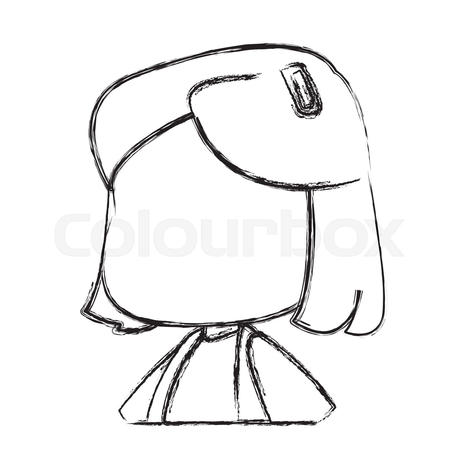 Faceless girl cartoon | Stock vector | Colourbox