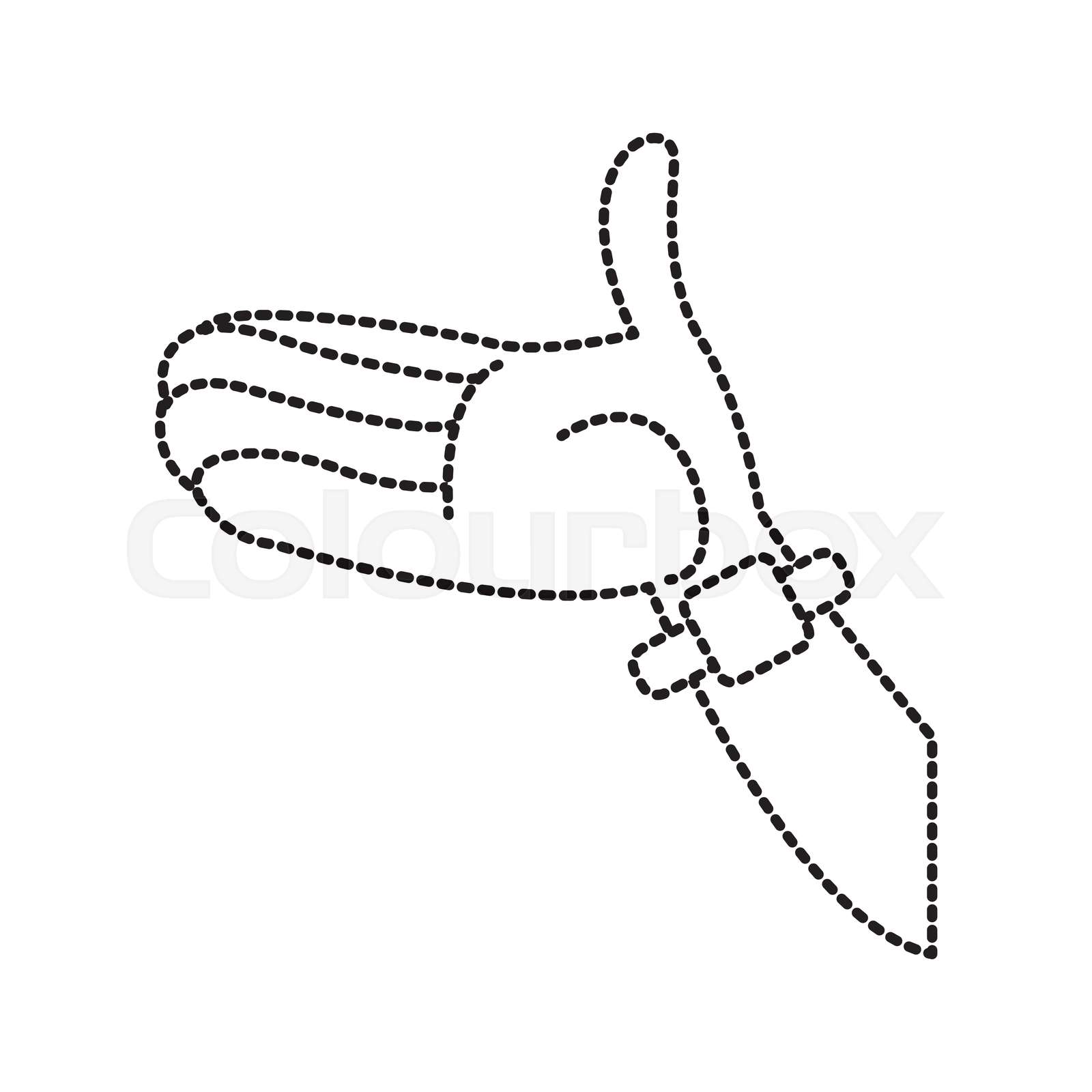 Hand with palm open cartoon | Stock vector | Colourbox