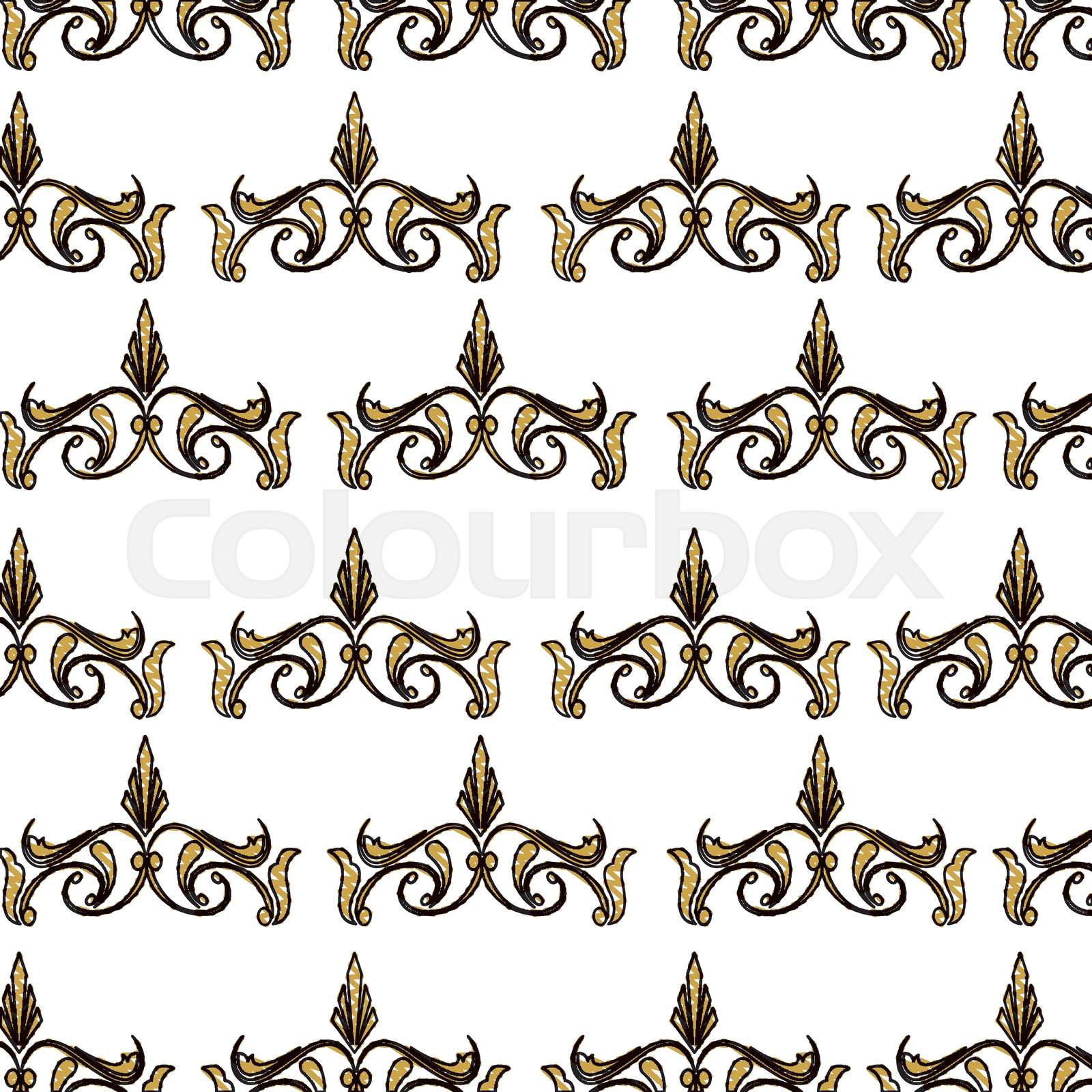 seamless flourishes classic victorian decoration design image | Stock ...