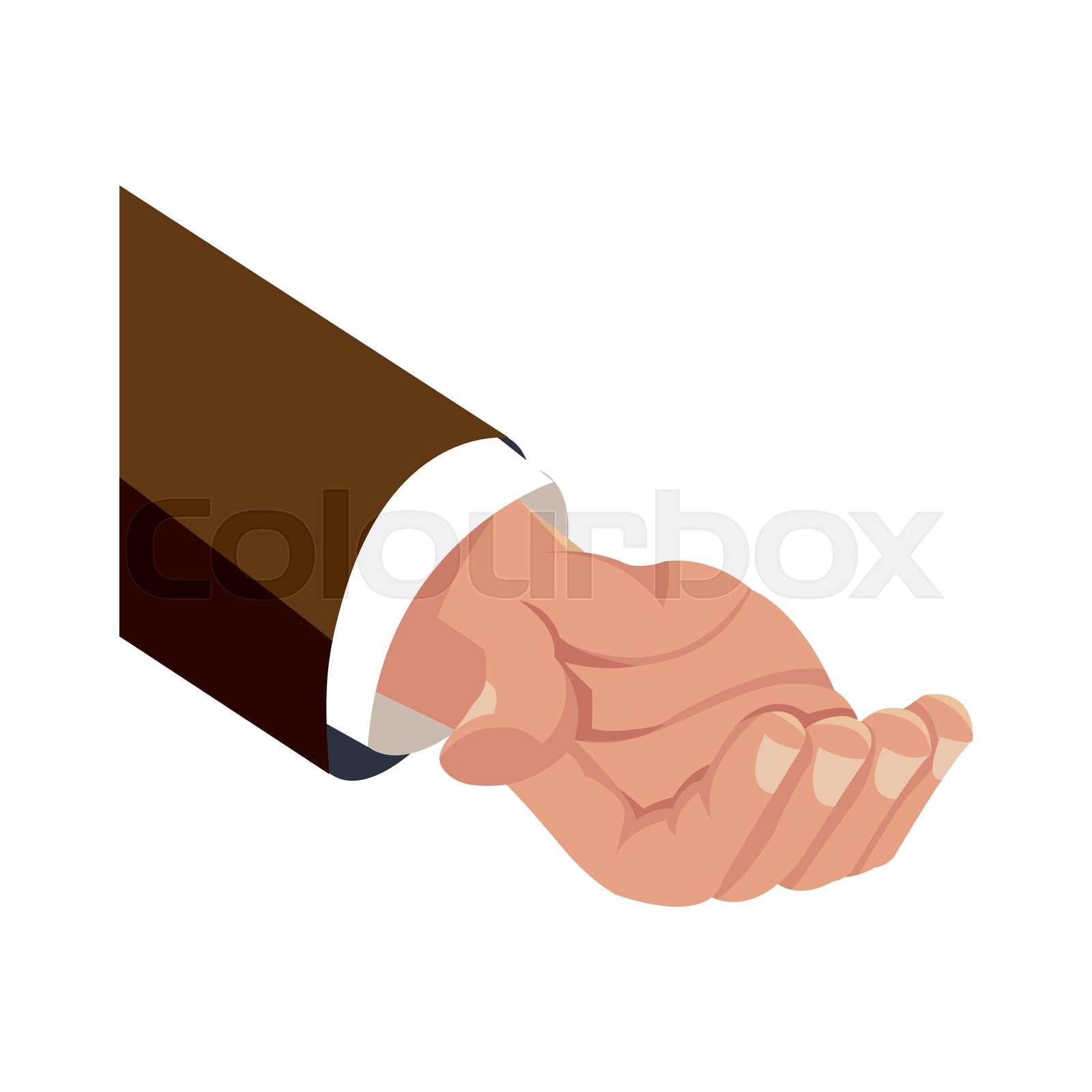 business arm support work image | Stock vector | Colourbox