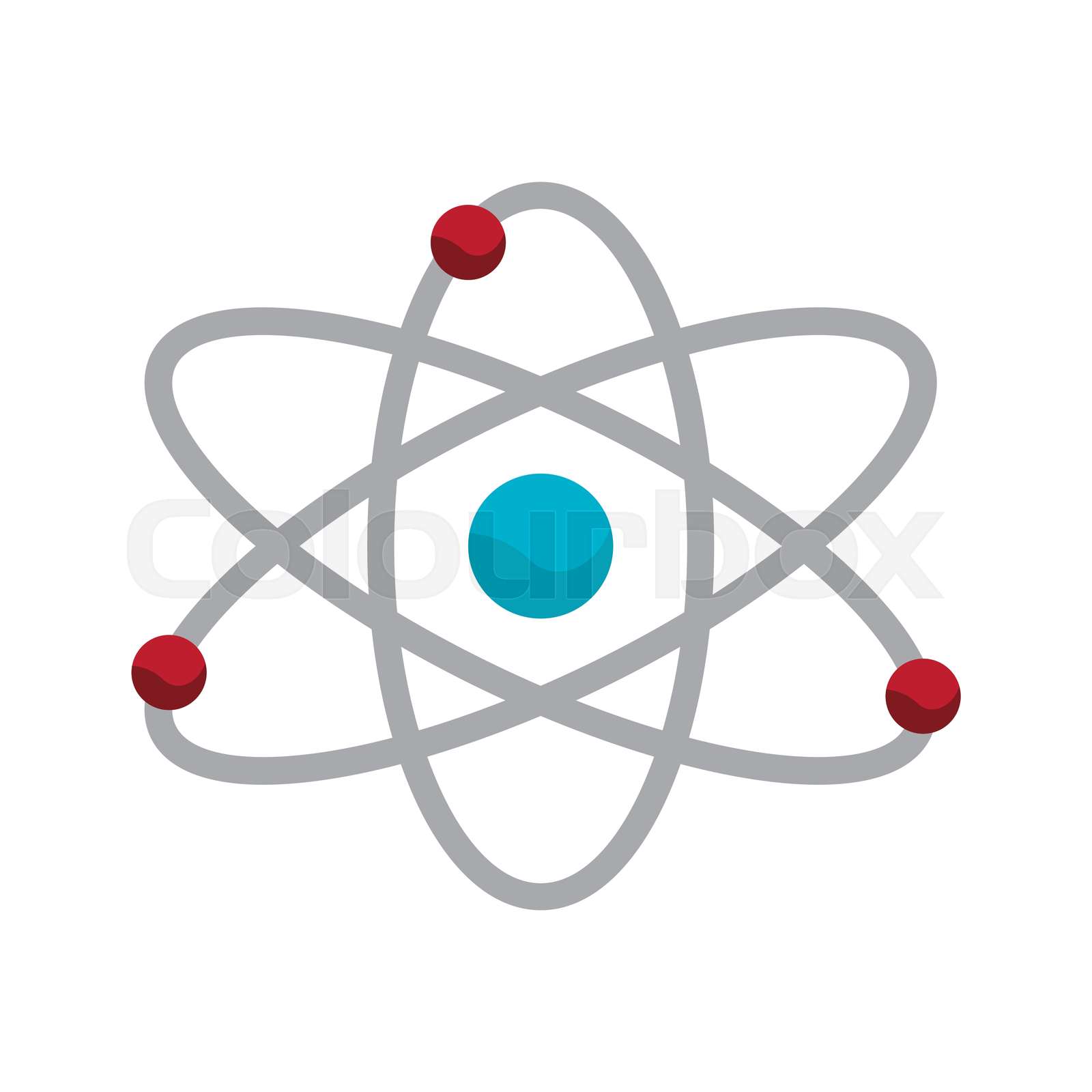 atom molecule chemistry science image | Stock vector | Colourbox