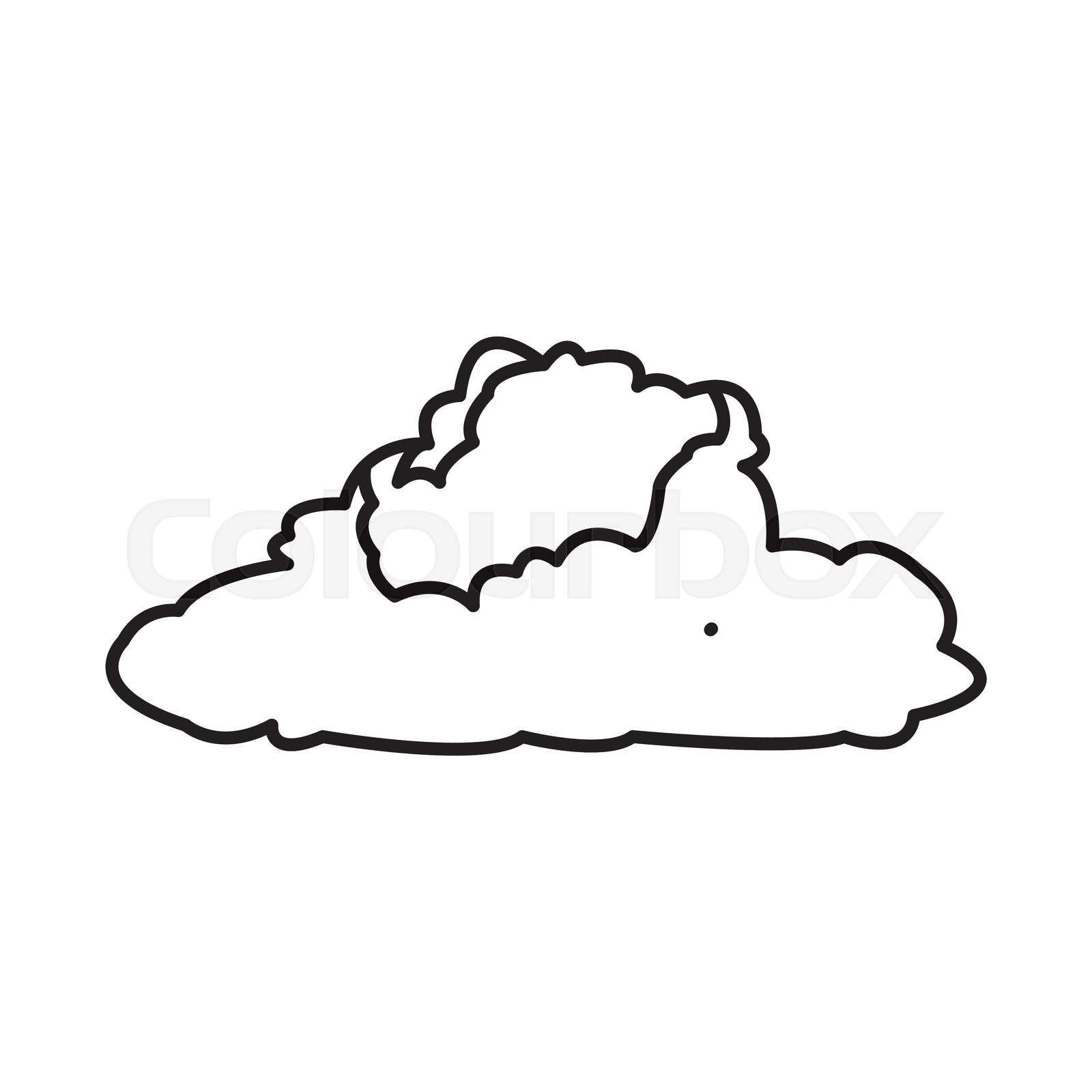 cumulus cloud weather natural meteorology | Stock vector | Colourbox