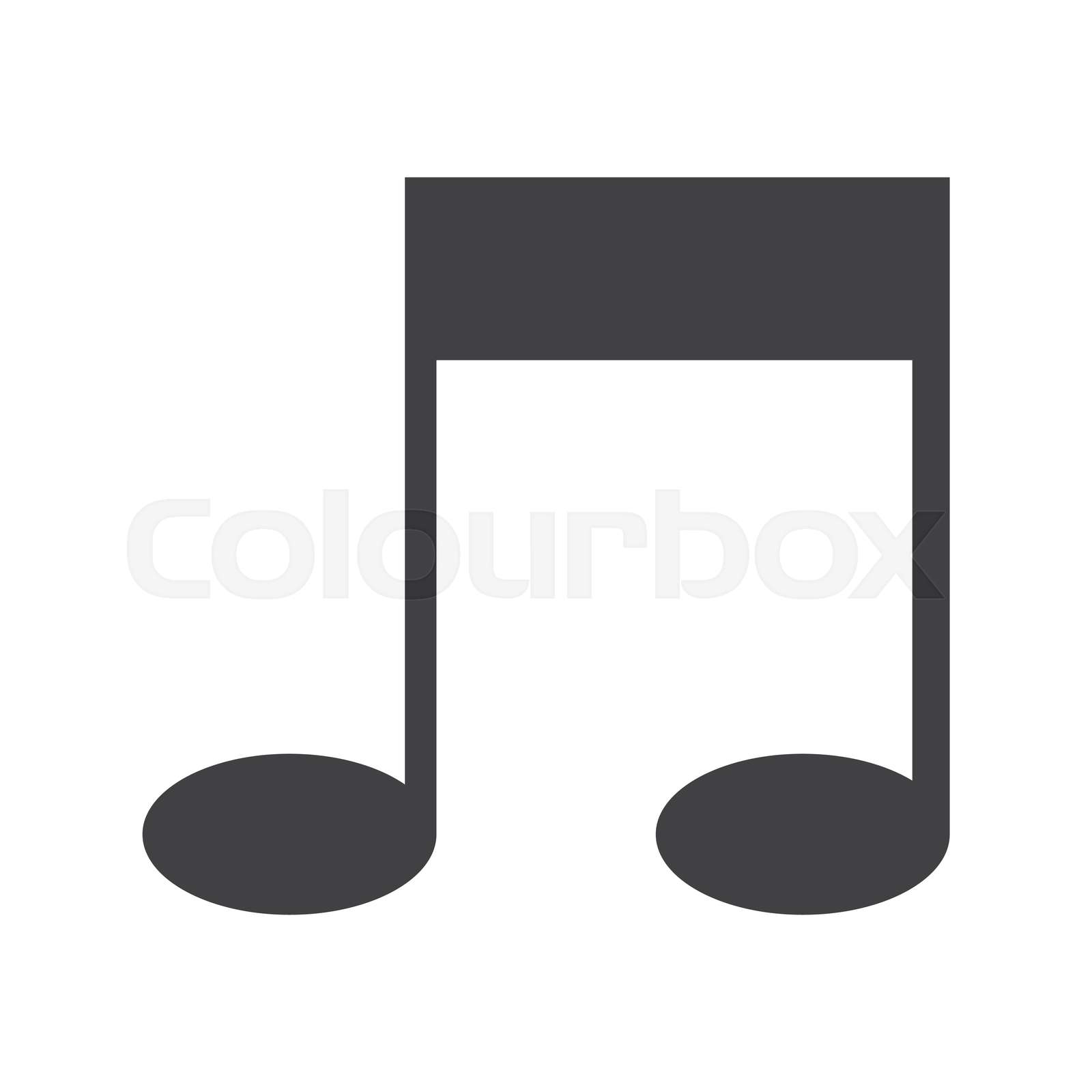note music sound melody icon | Stock vector | Colourbox