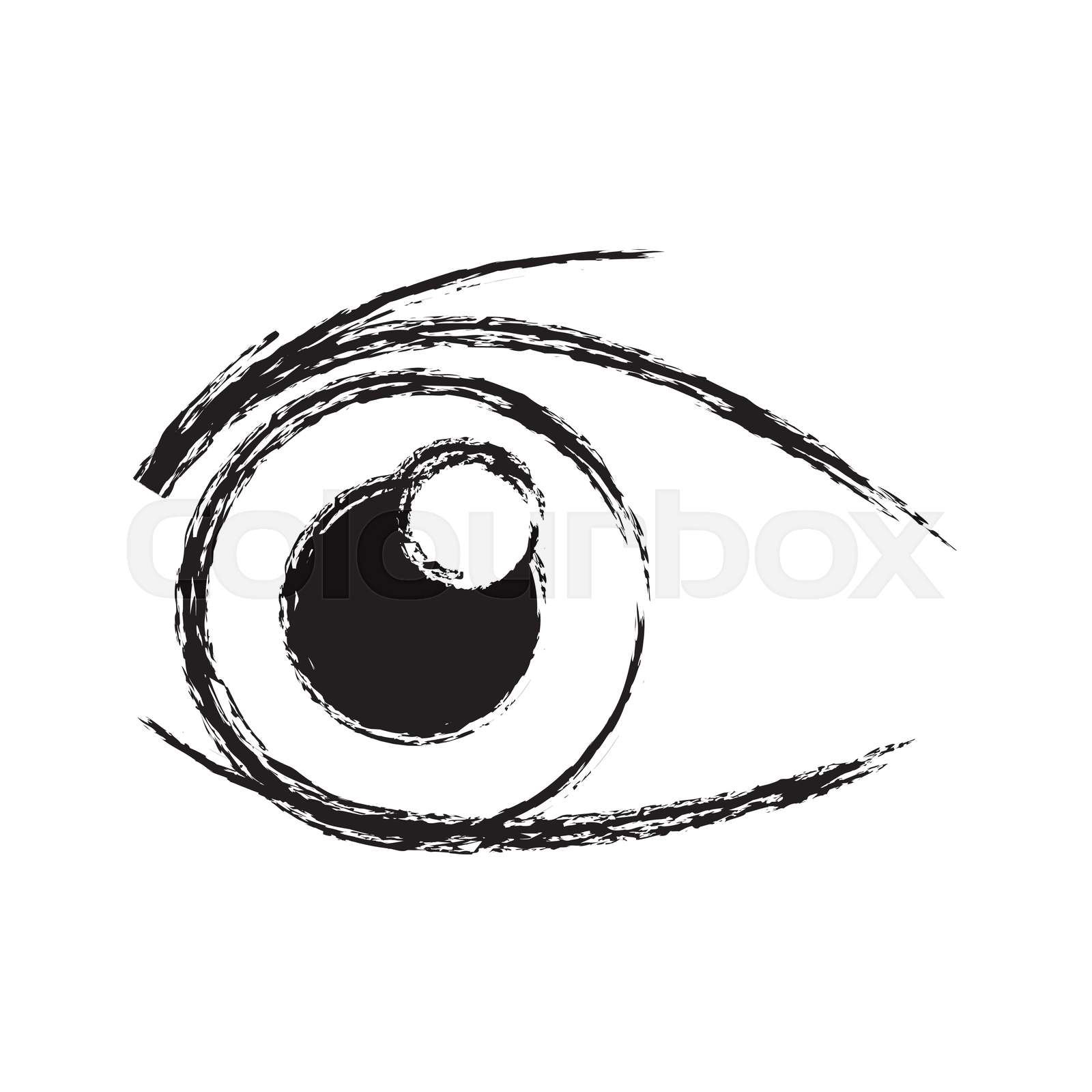 human eye optical eyeball symbol | Stock vector | Colourbox