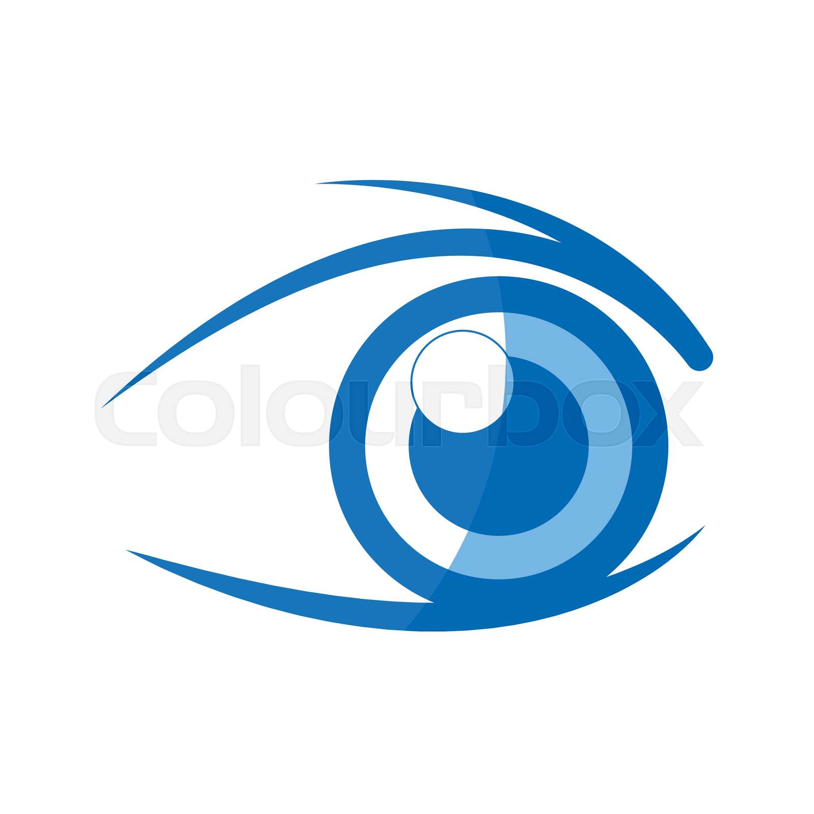 human eye optical eyeball symbol | Stock vector | Colourbox