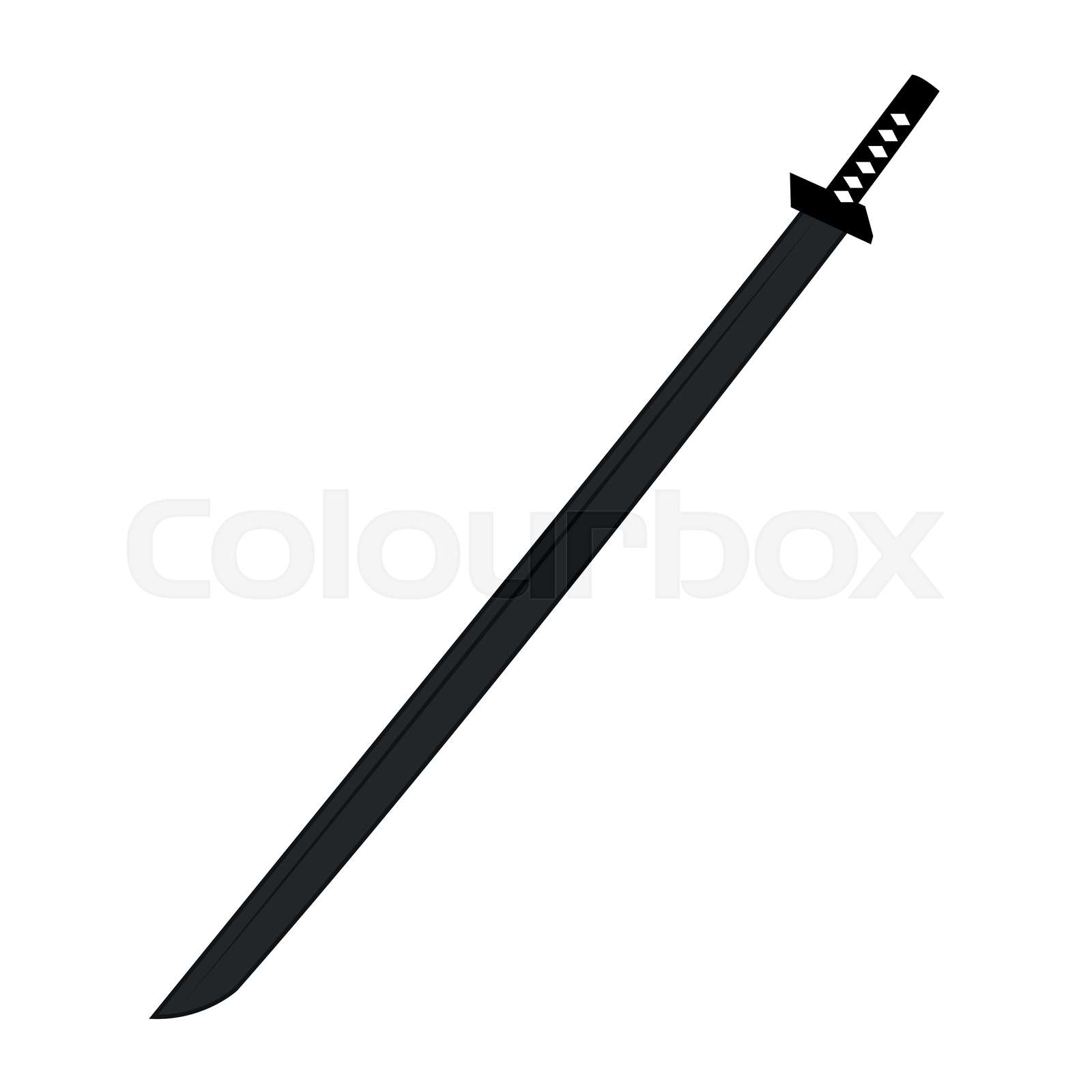 samurai sword warrior weapon icon | Stock vector | Colourbox