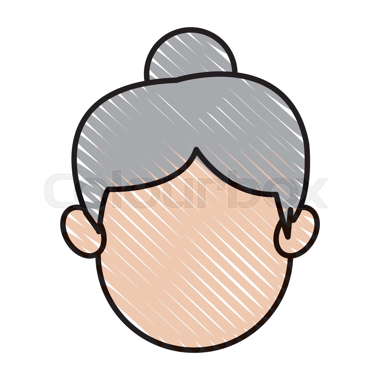 face head mother mom woman image | Stock vector | Colourbox