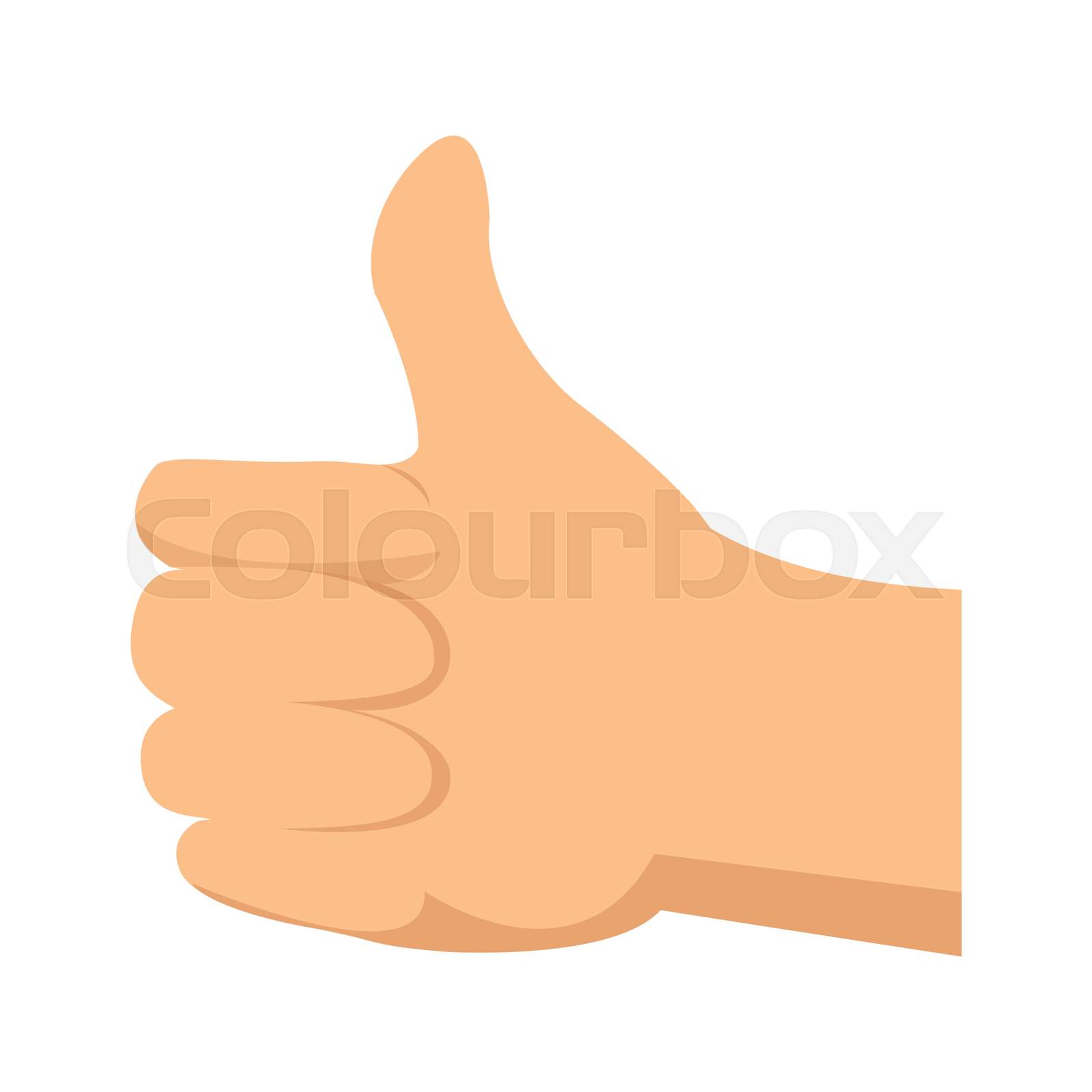 cartoon man hand like gesture vector illustration | Stock vector ...
