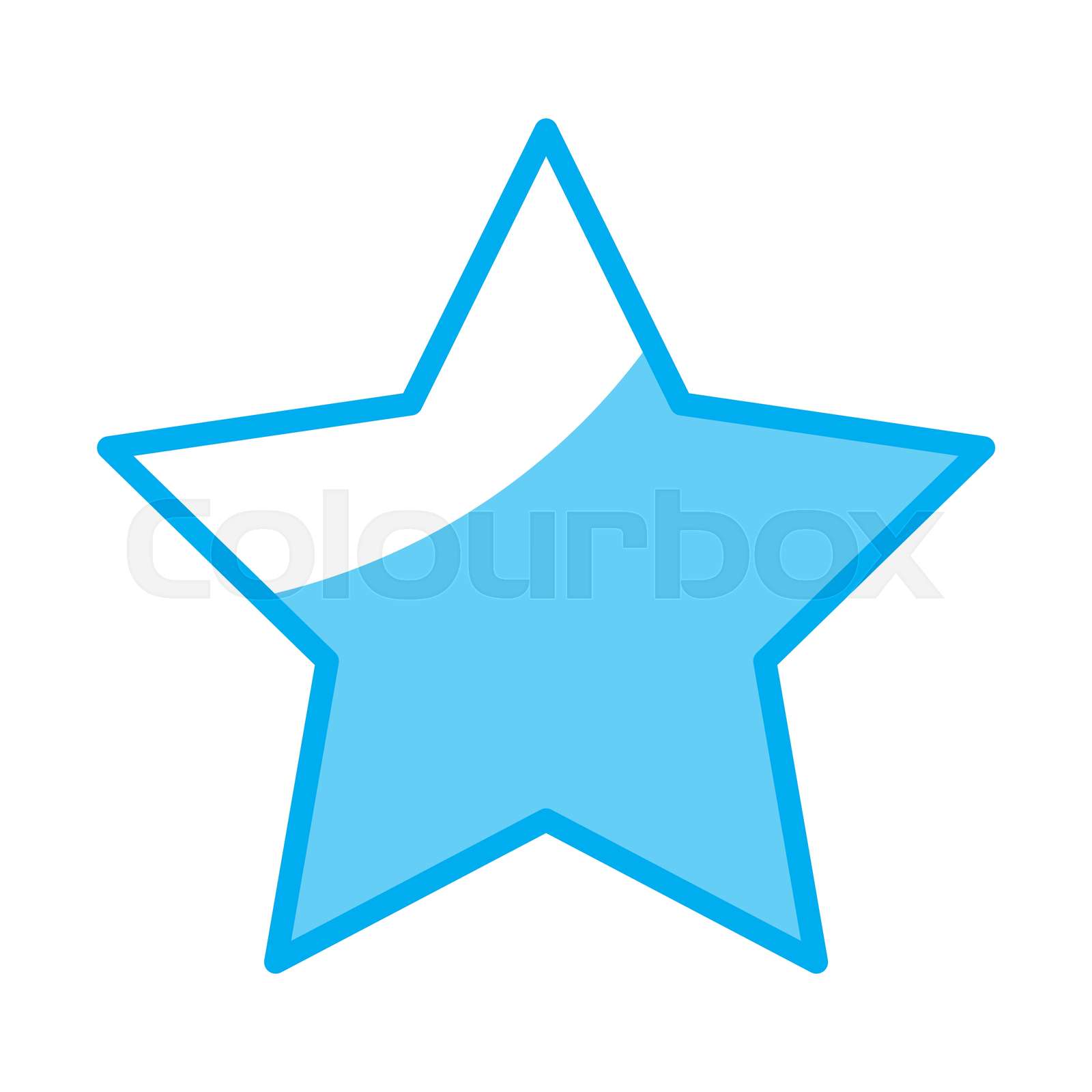 star funny comic cartoon decoration icon | Stock vector | Colourbox