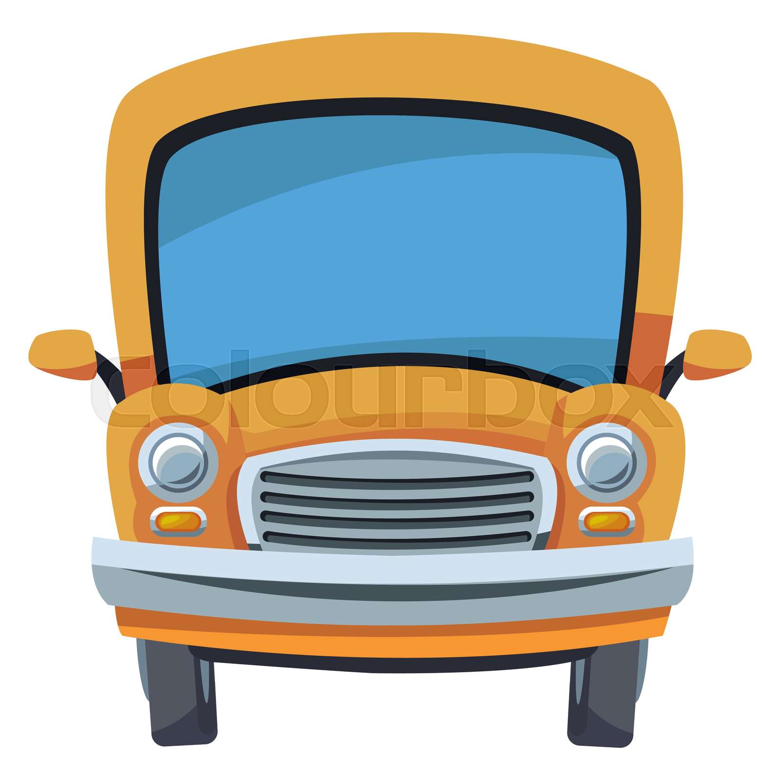 cartoon car transport travel empty | Stock vector | Colourbox