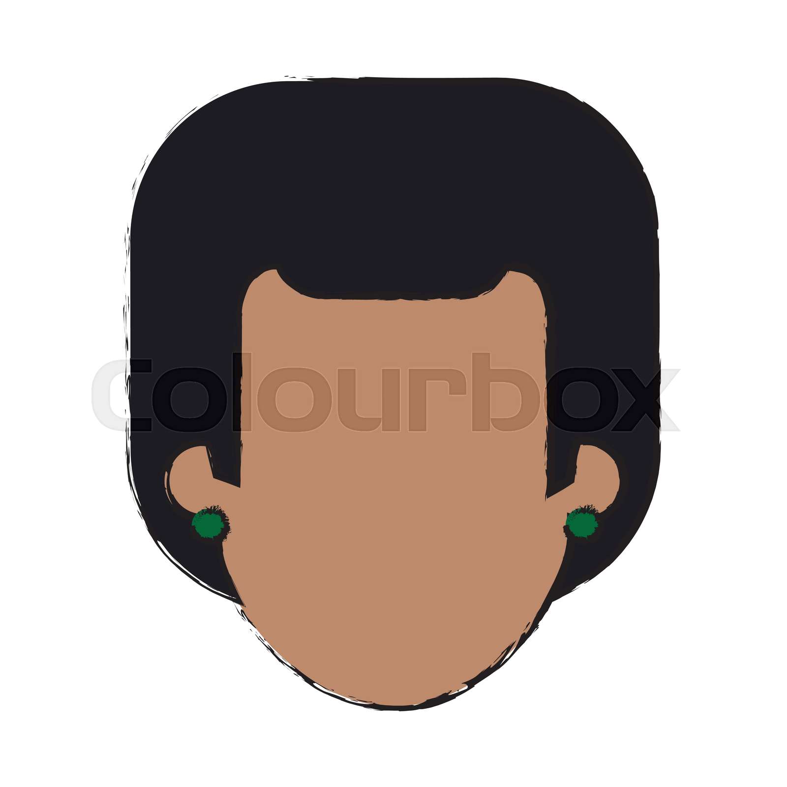 girl character faceless female people | Stock vector | Colourbox