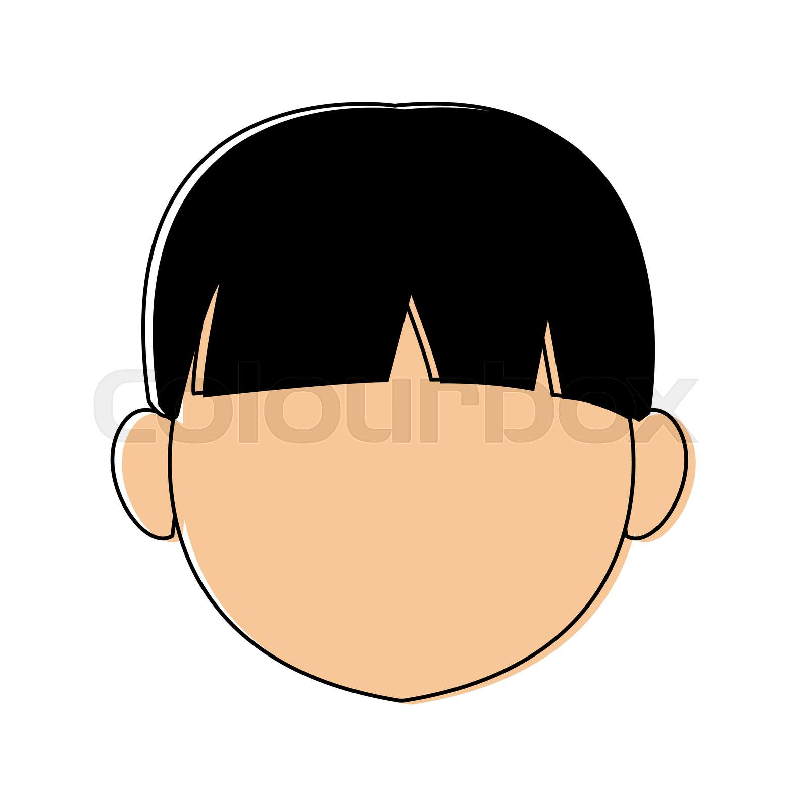 cartoon profile boy little avatar people young | Stock vector | Colourbox