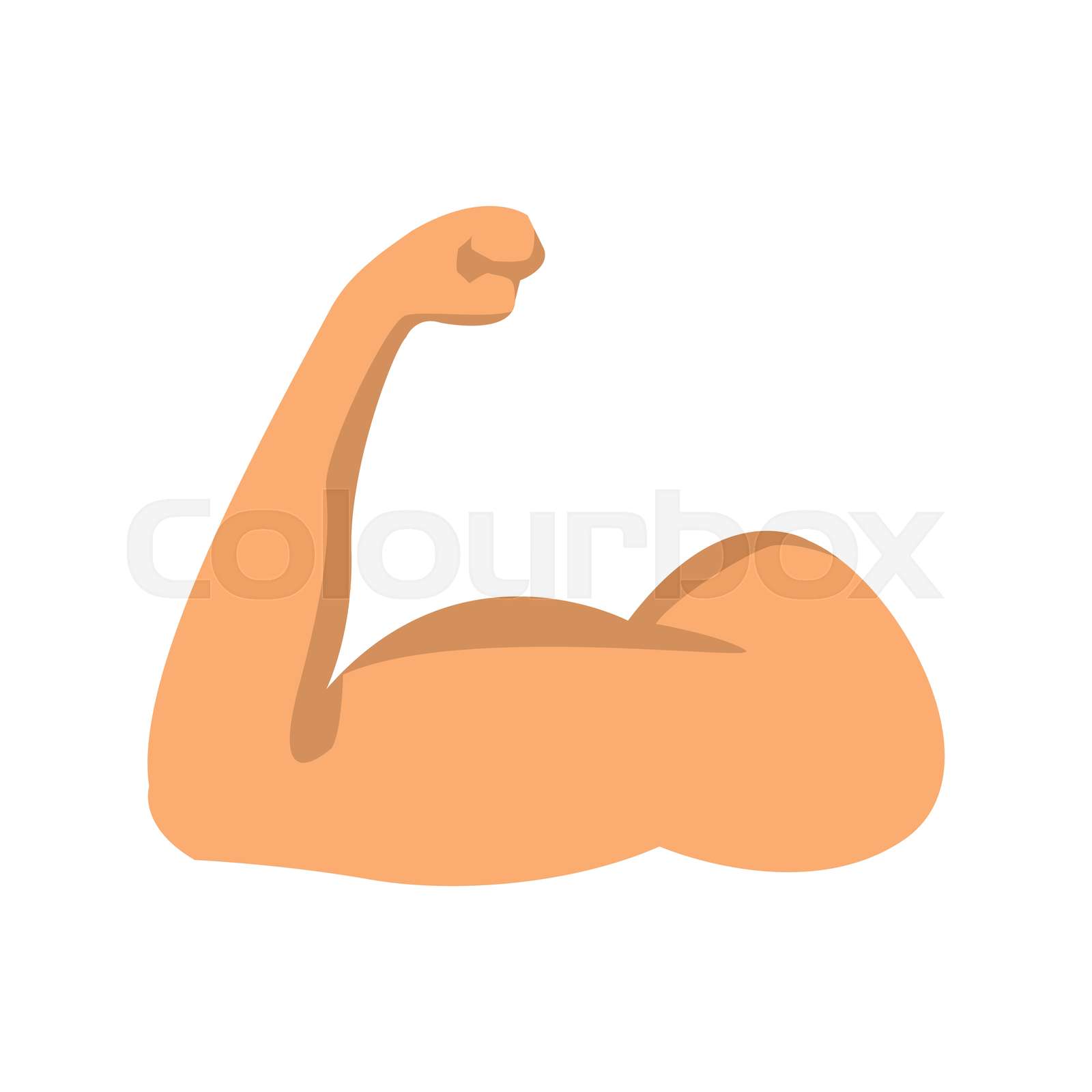 strong power muscle arm biceps icon | Stock vector | Colourbox