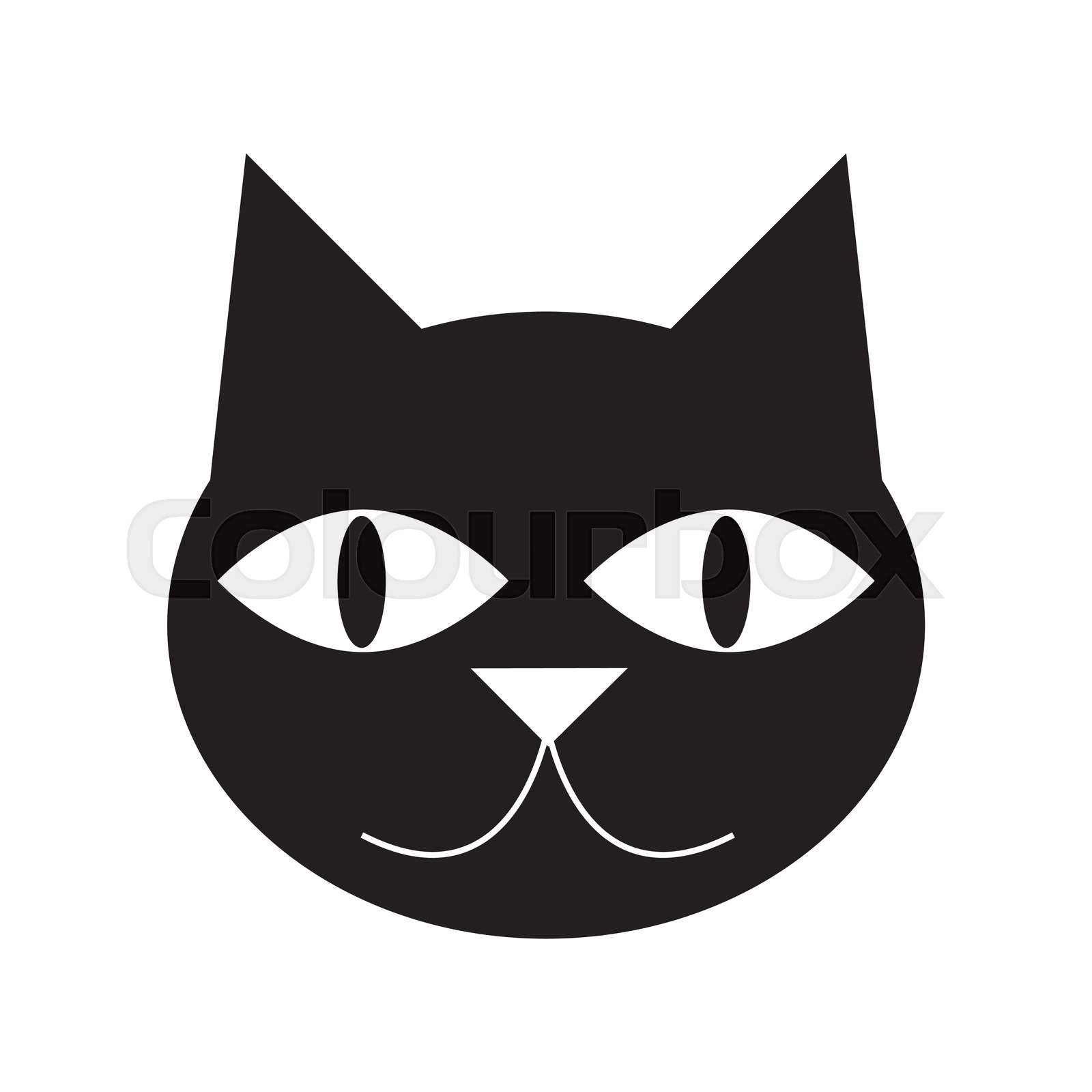 cute cat cartoon icon | Stock vector | Colourbox